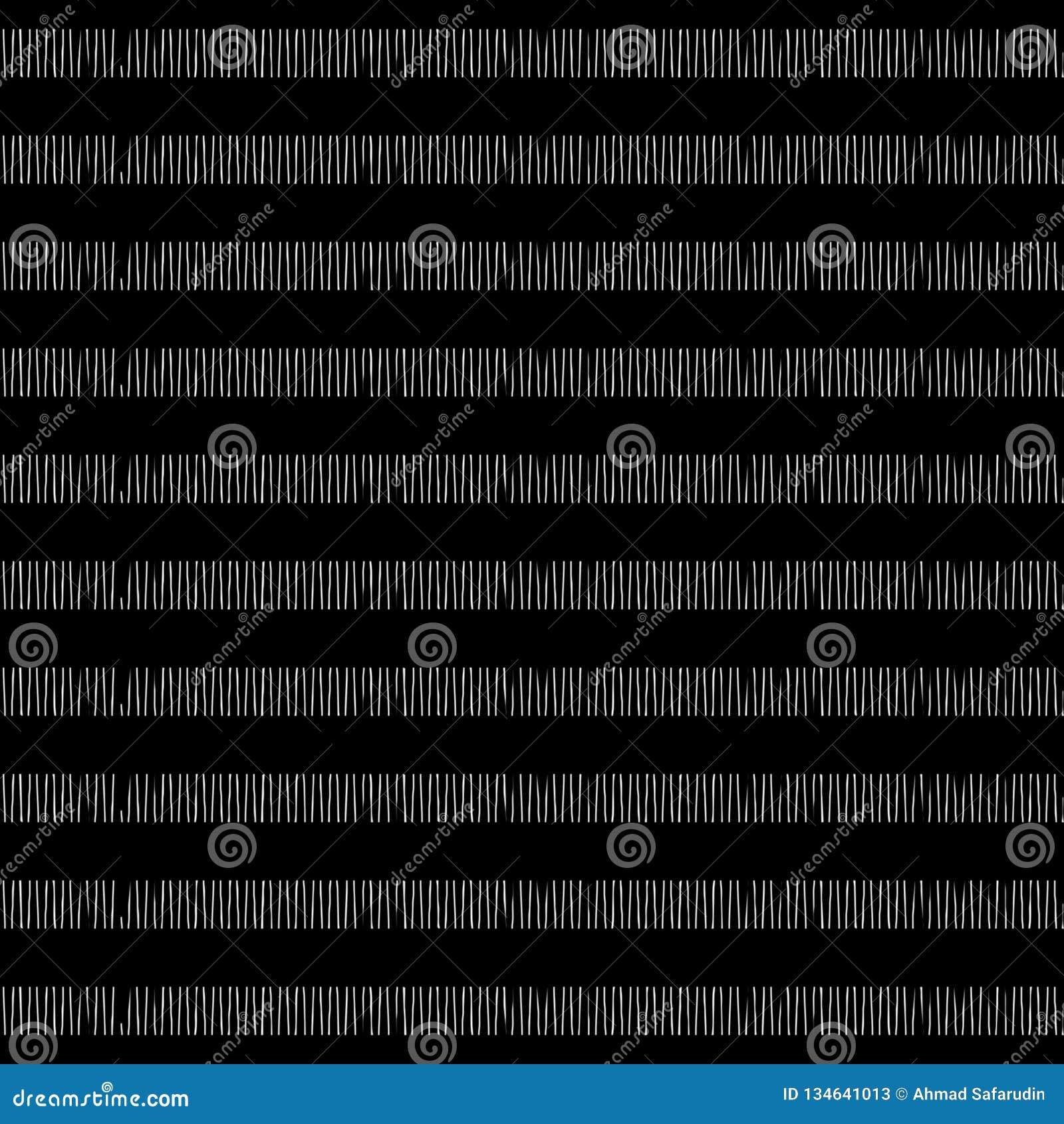 Stripes Hand Drawn Check Seamless Pattern in Black and White Stock ...