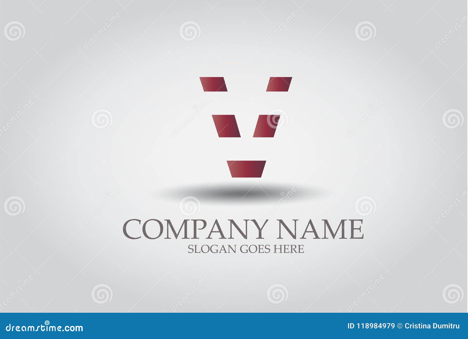 Stripes Letter V Icon Vector Design Element Template Stock Vector ...