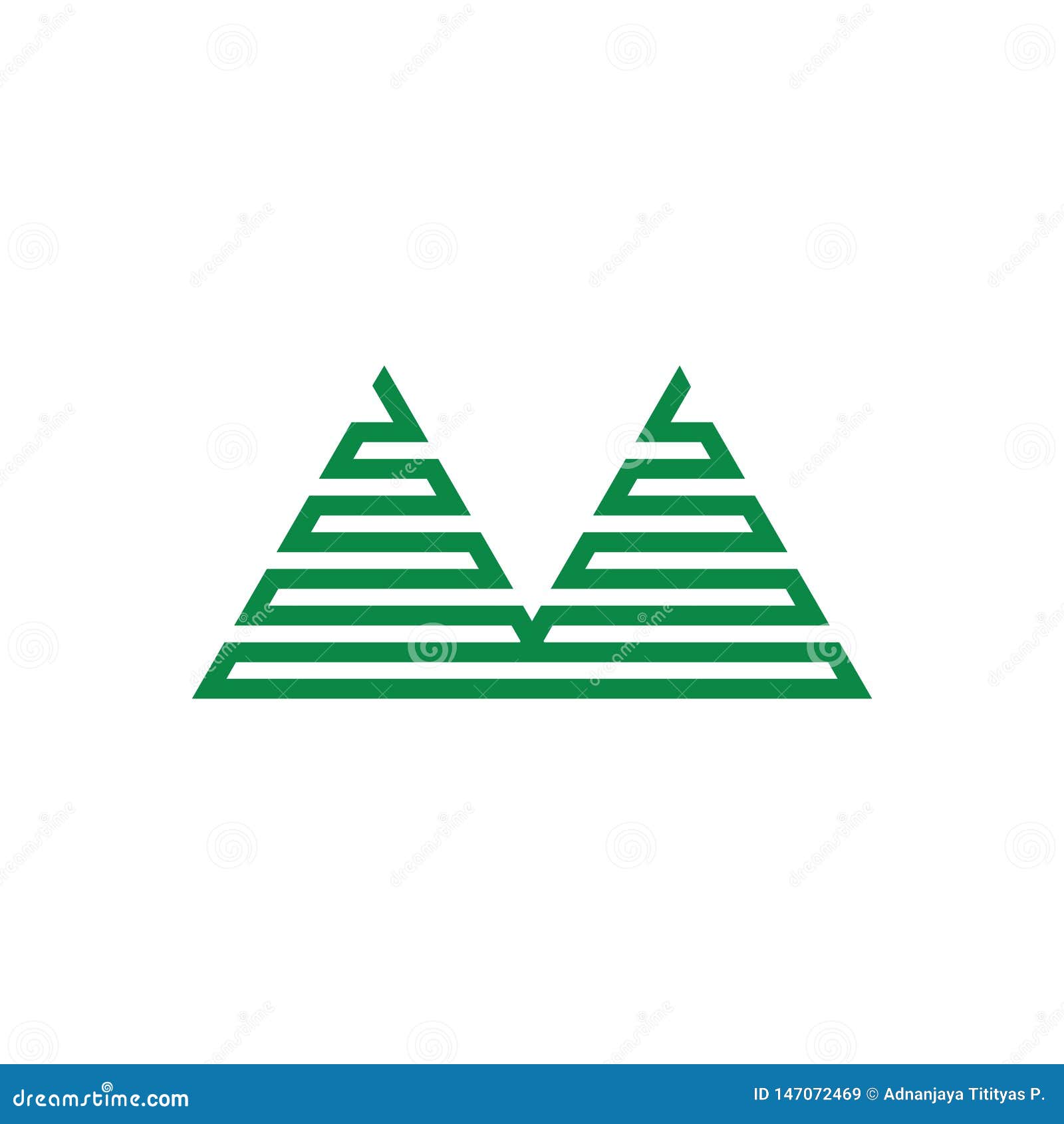 Stripes Line Mountain Symbol Vector Stock Vector - Illustration of icon ...