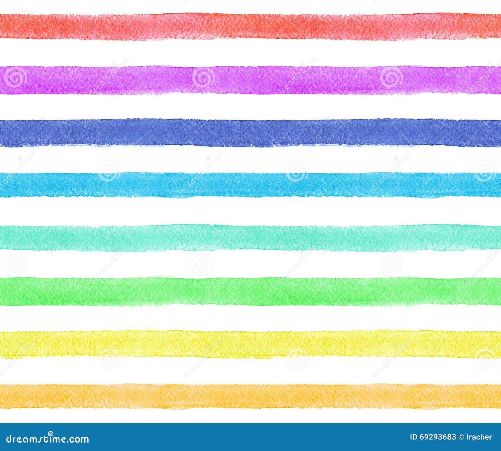 Horizontal Rainbow Stripes