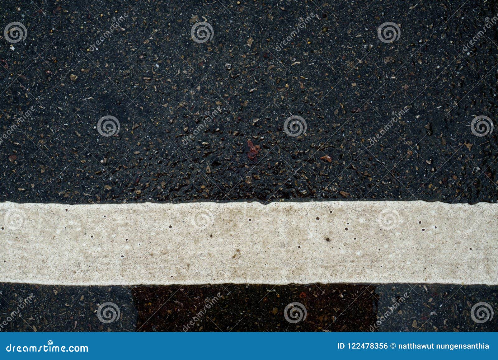 Stripes on the Road in the Rainy Season Stock Photo - Image of highway ...