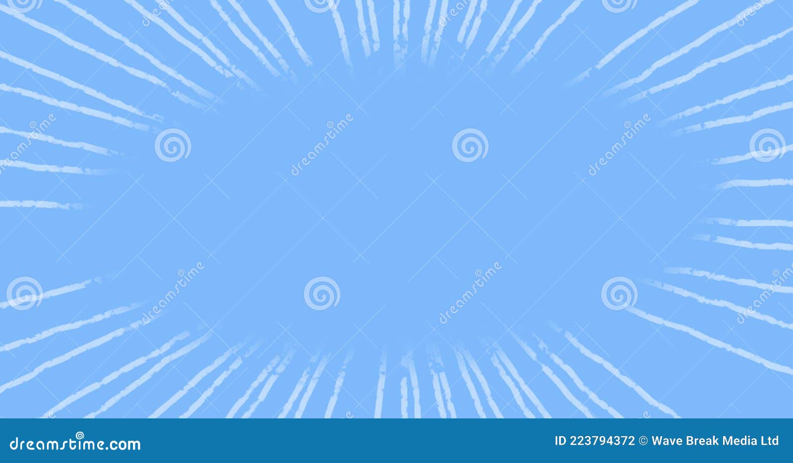 Stripes Rotating and Moving Against Blue Background Stock Illustration ...