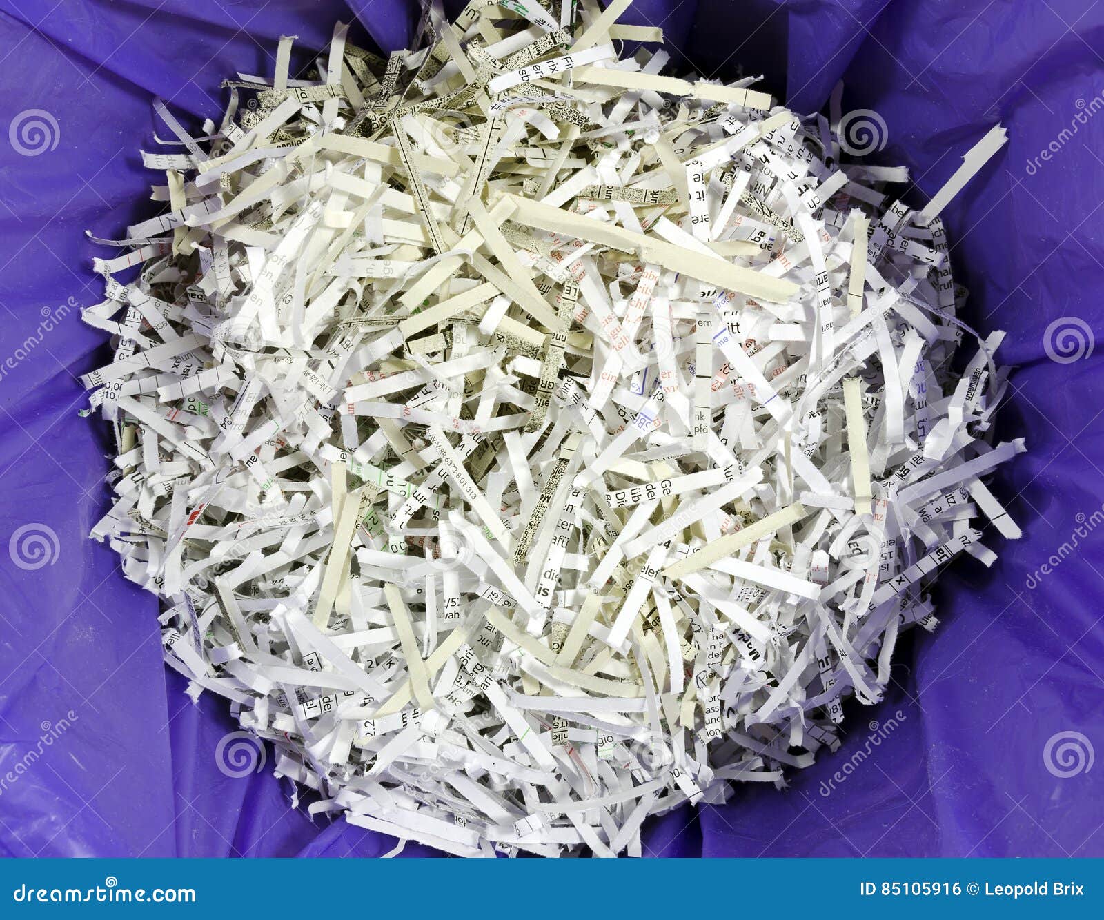 Stripes of shredded papers stock photo. Image of privacy - 85105916