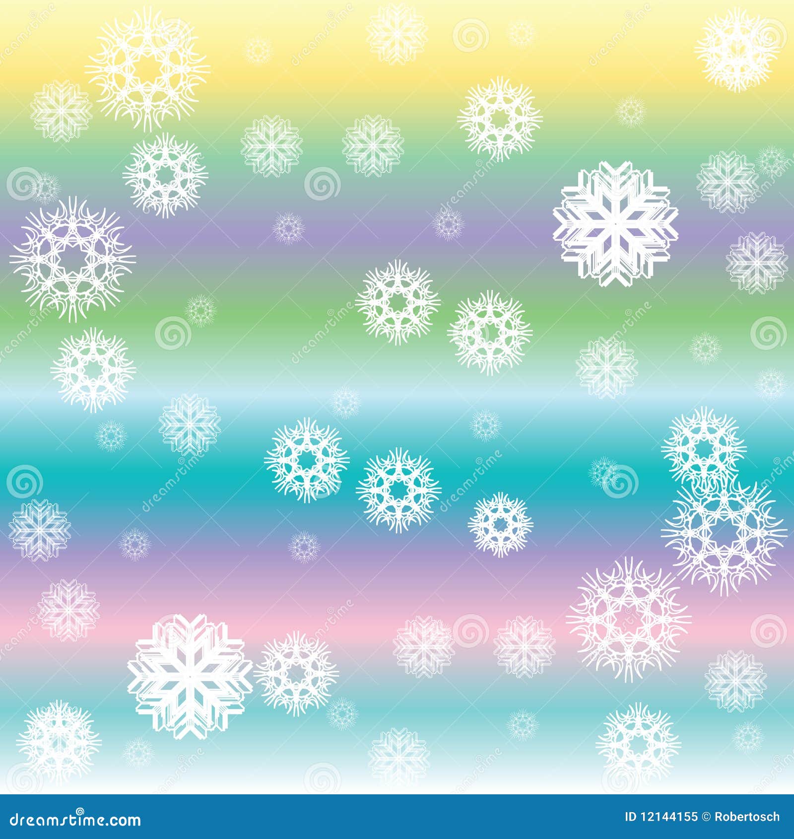 Stripes and White Snow Flakes Stock Vector - Illustration of orange ...