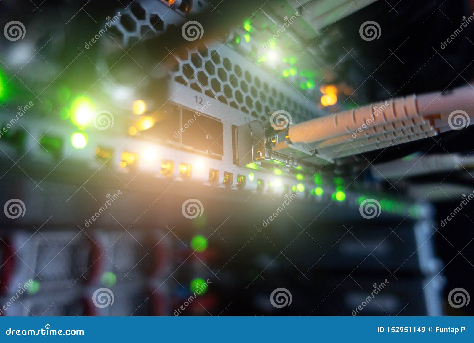 Optical Fiber Welding Workflow, Cable Laying In Holders Royalty-Free ...