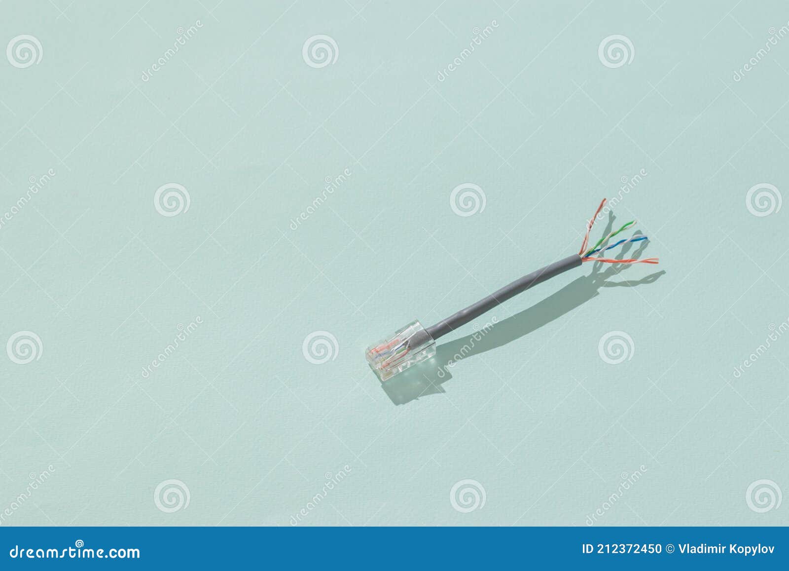 Stripped Ethernet Cable With Twisted Wires Royalty-Free Stock Photo ...
