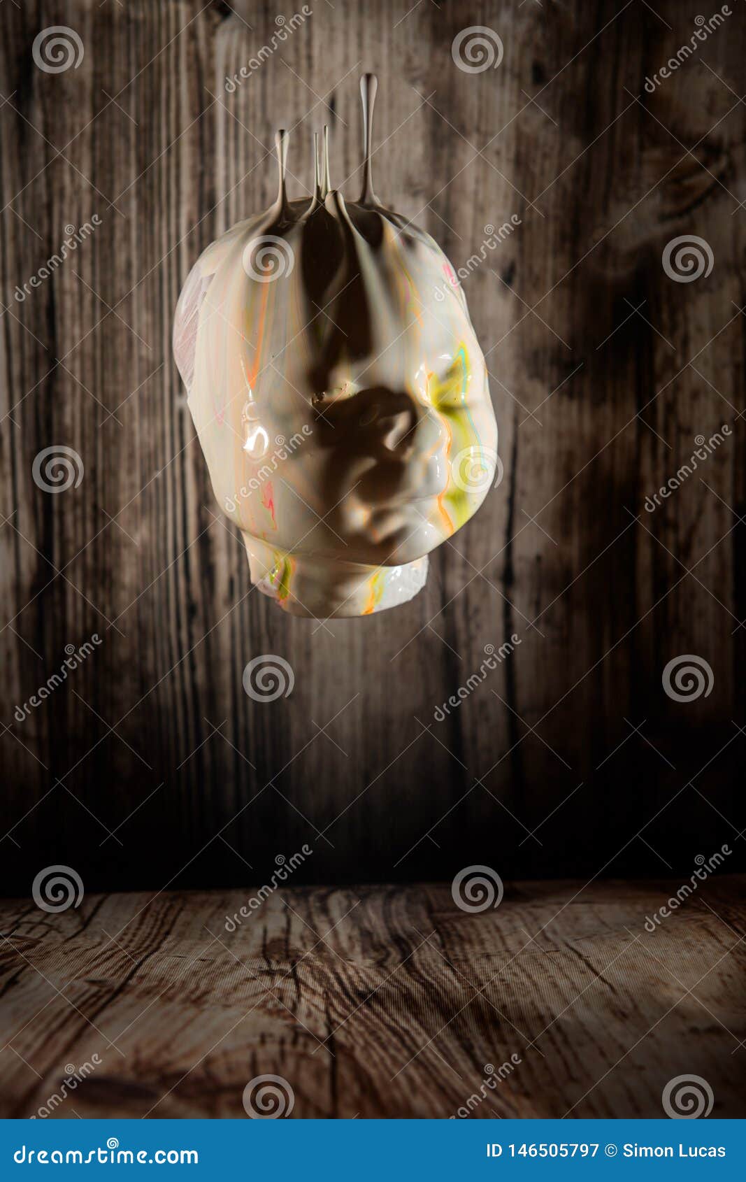 Dolls head melting stock image. Image of stripping, paint - 146505797