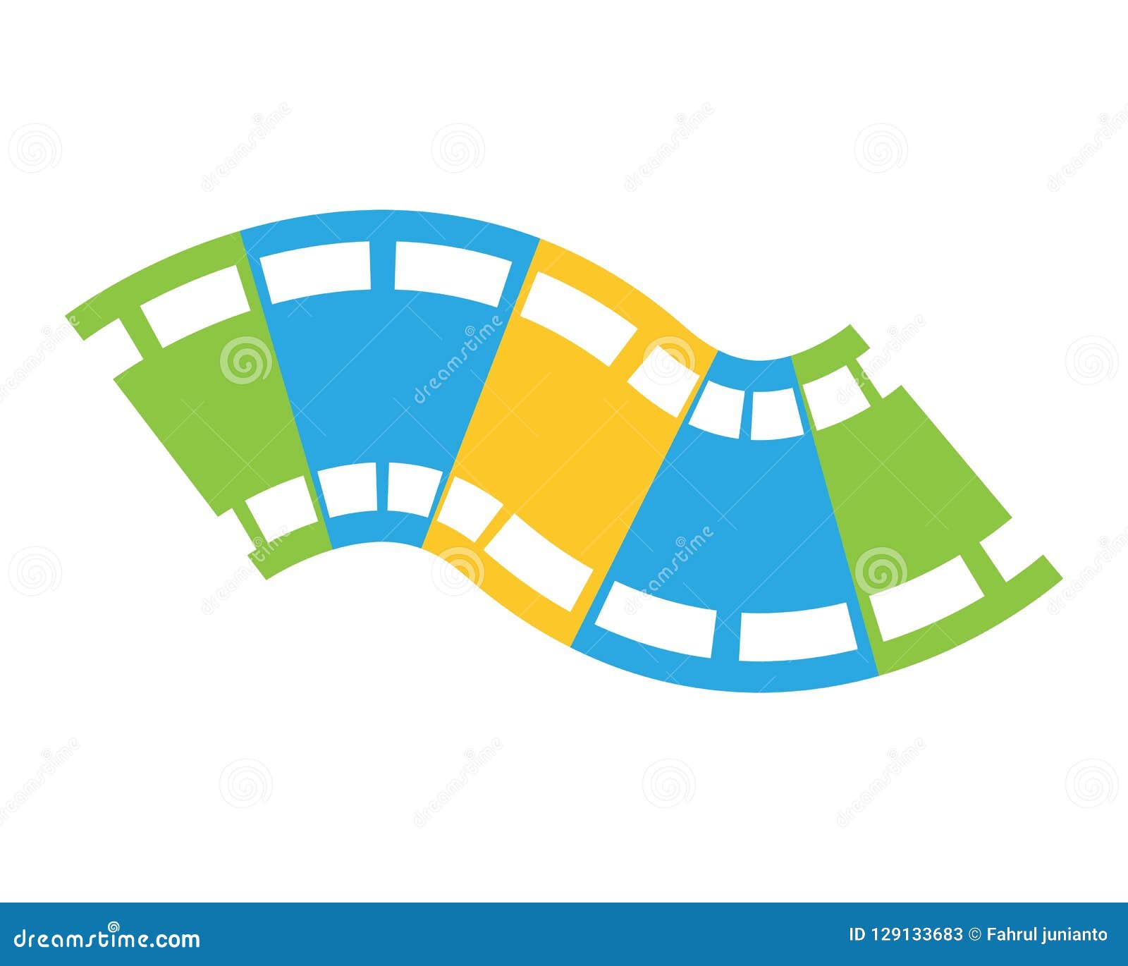 Stripping Film Logo Vector Template Stock Vector - Illustration of ...