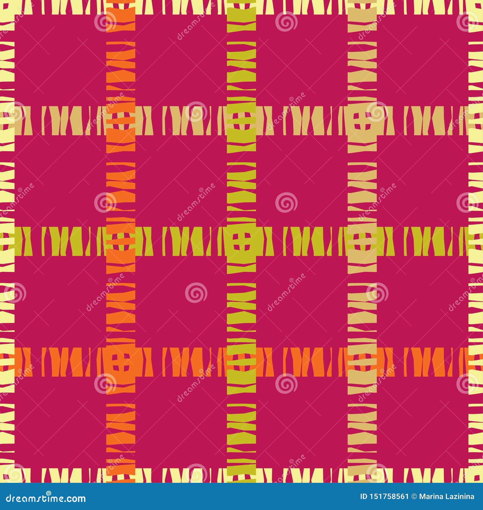 Strips. Ethnic Boho Ornament Stock Illustration - Illustration of ...