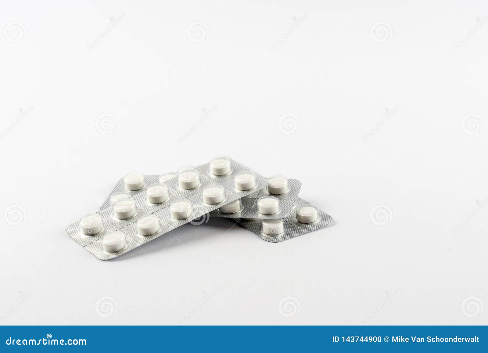 Strips with Pills in Blister Pack Stock Photo - Image of fever ...