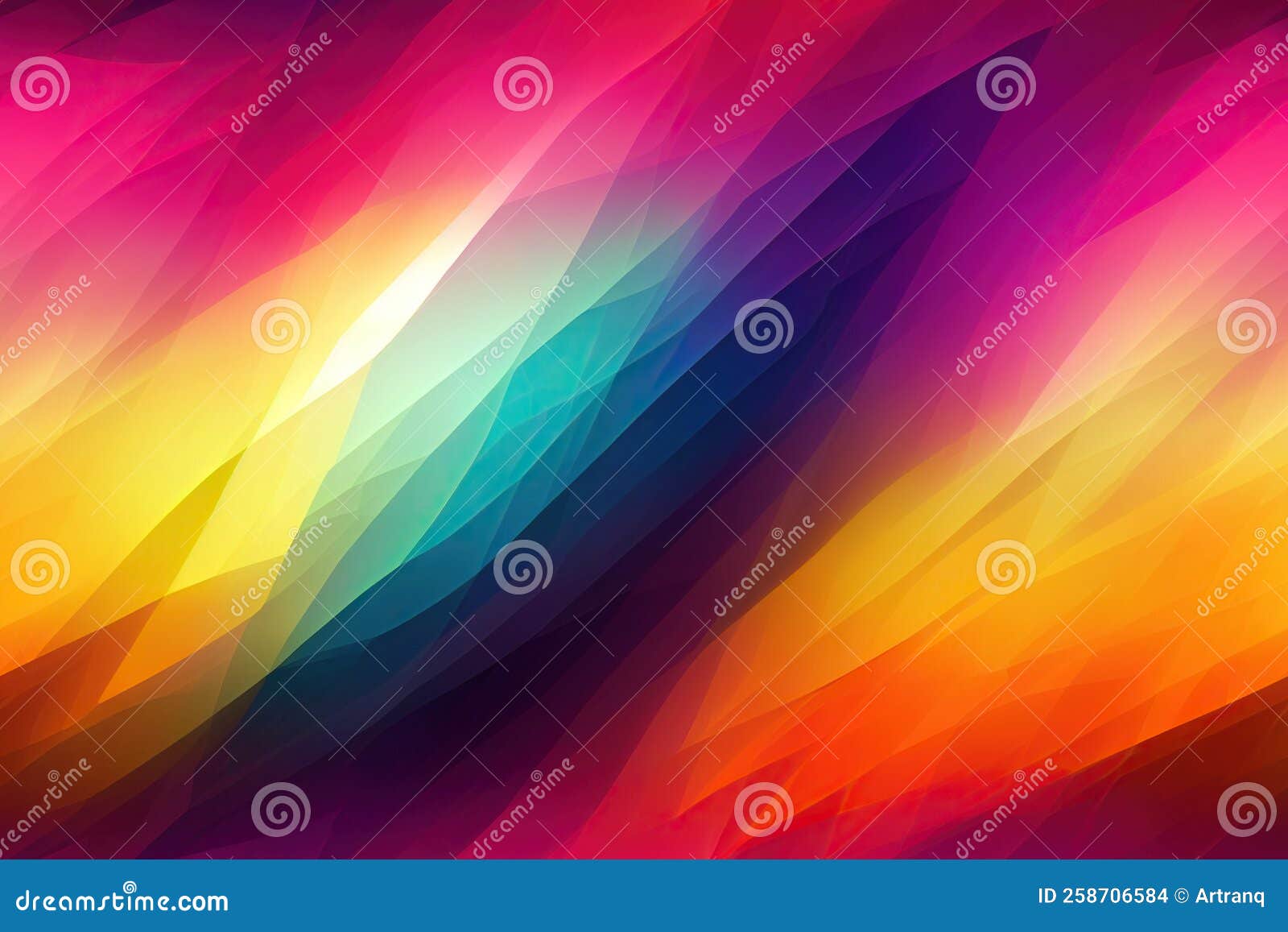 Strips of Various Colors Flowing in a Gradient, Seamless Texture Stock ...