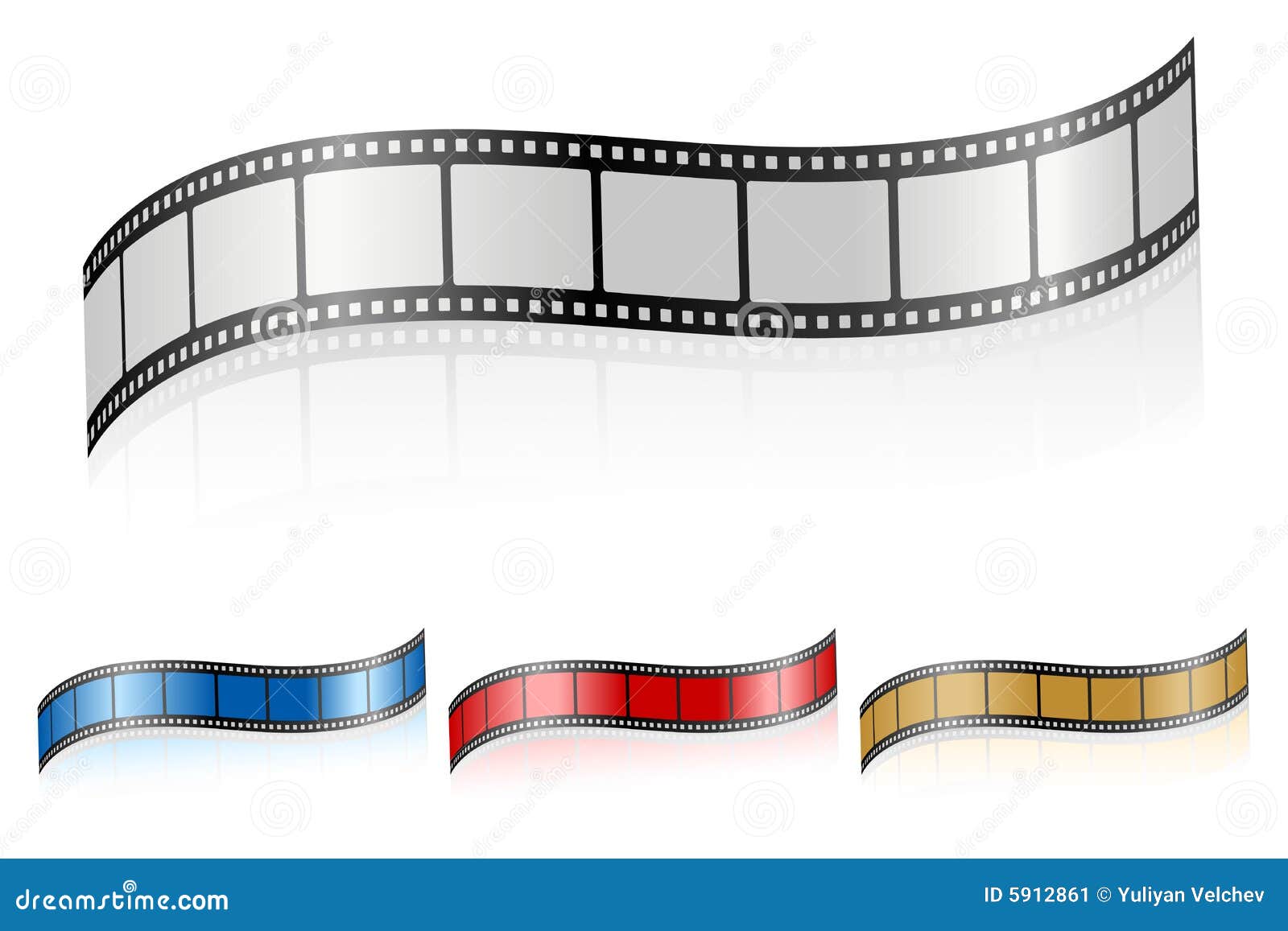 Striscia Ondulata 3 Della Pellicola Illustrazione Vettoriale ...