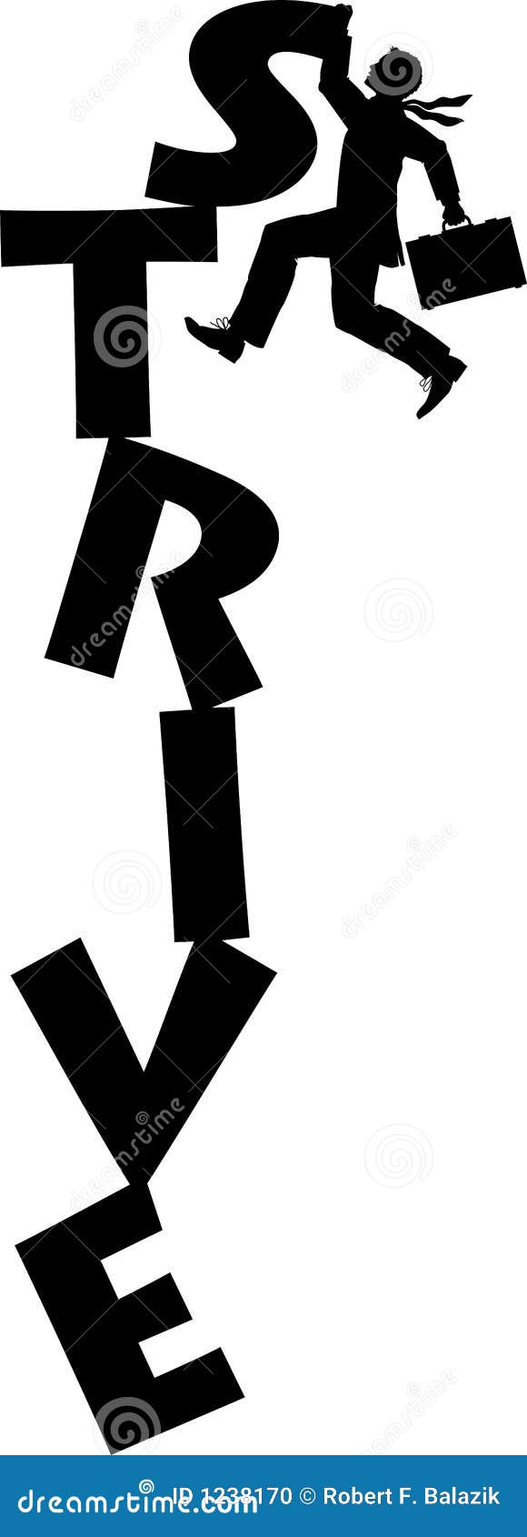 Strive_businessman stock vector. Illustration of clip - 1238170