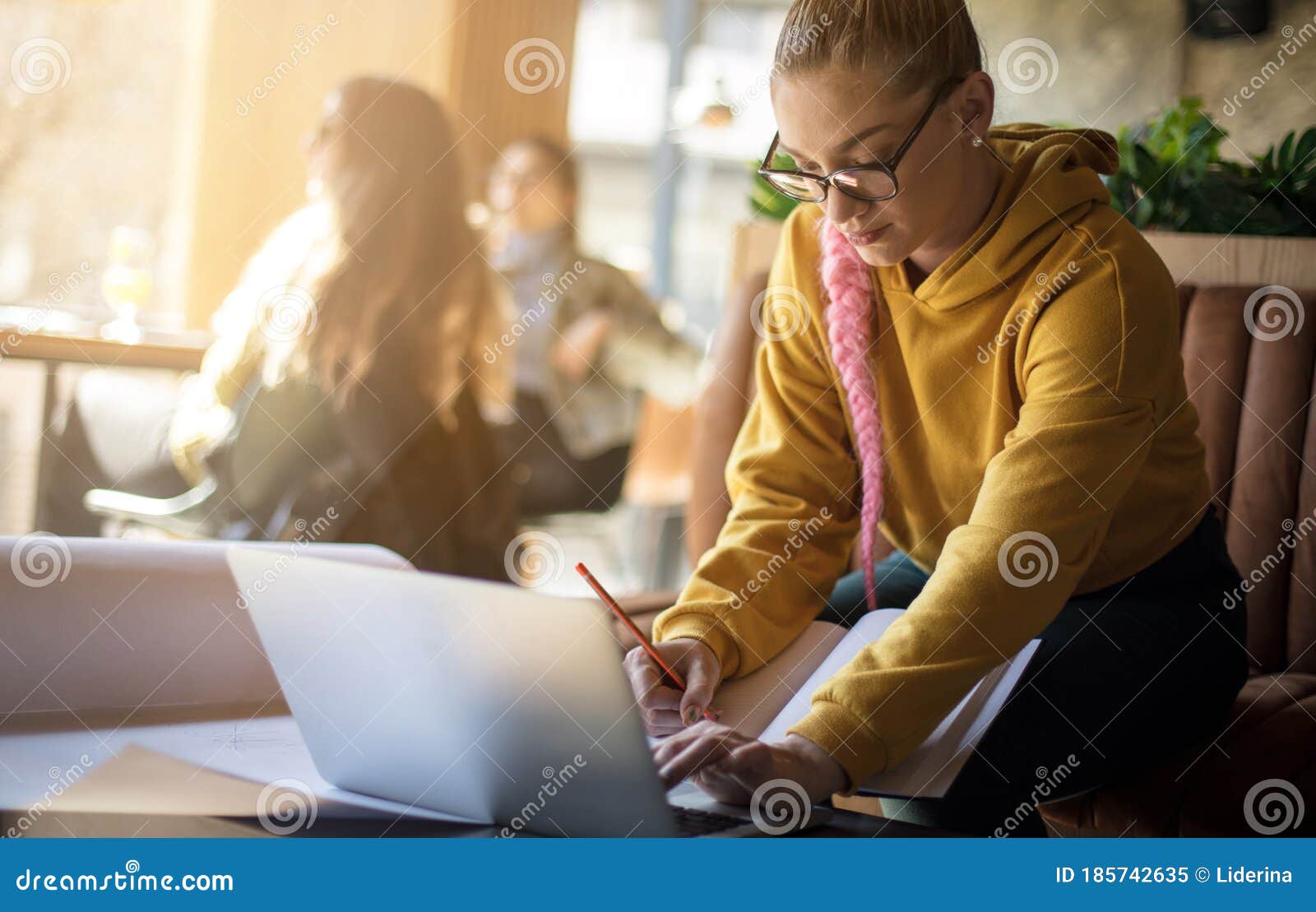 She only Strives for Success through Hard Work Stock Image - Image of ...