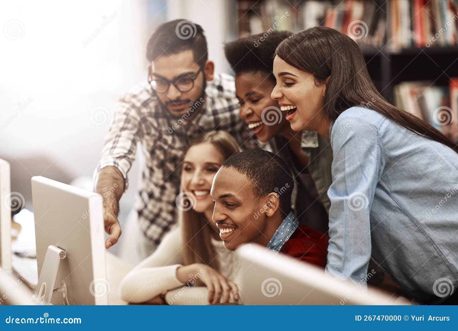 Striving for Academic Success Together. a Group of University Students ...