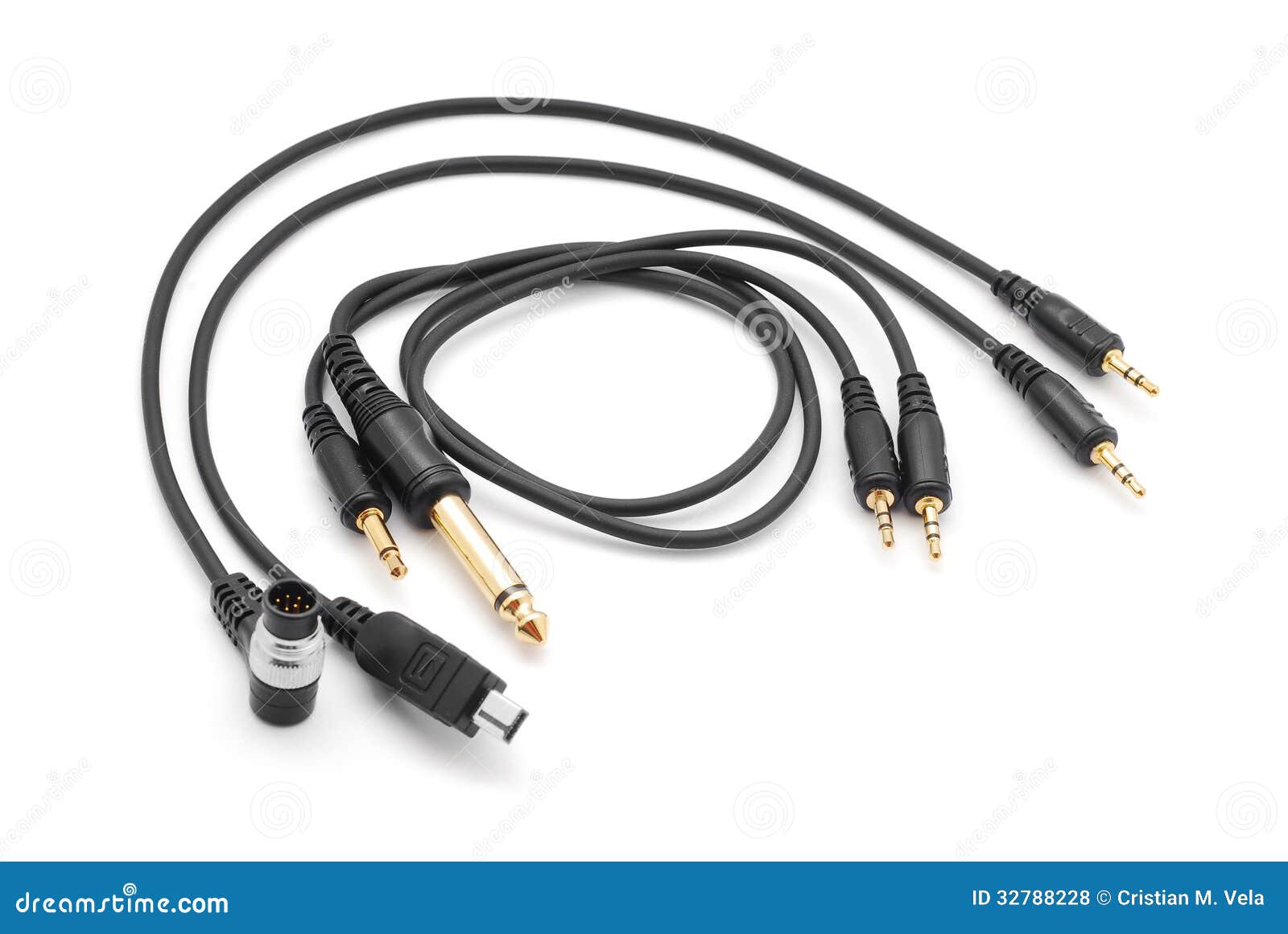 Strobe flash cables stock photo. Image of flash, hdmi - 32788228