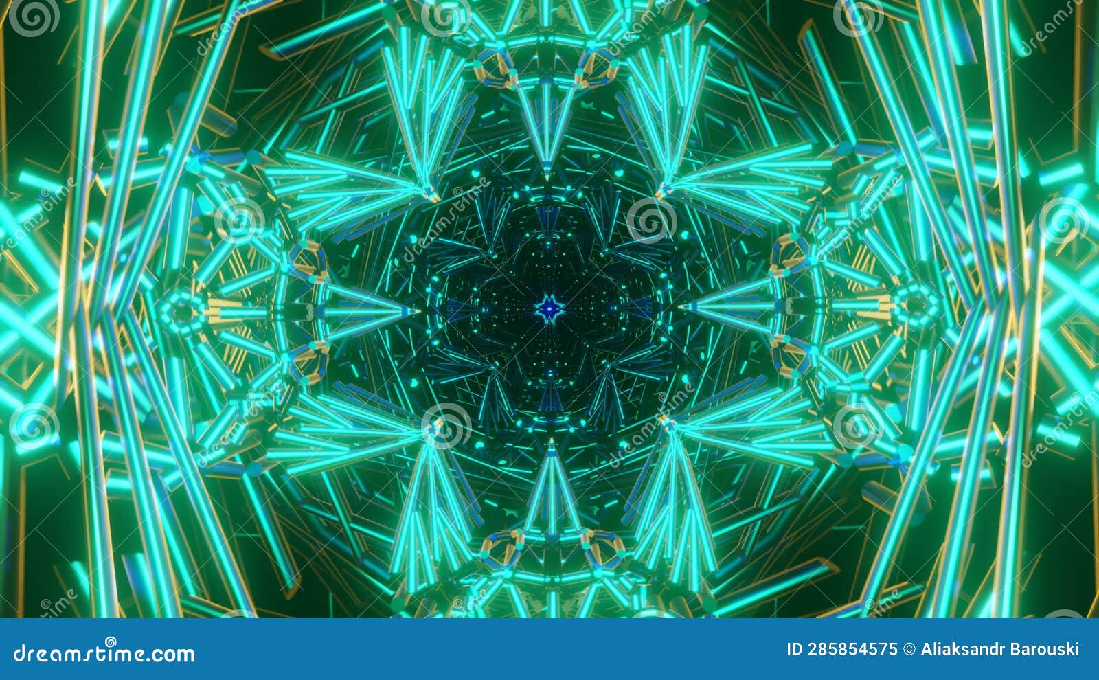 Energetic Visuals of a Pulsating VJ Loop with Neon Lights. Stock Video ...