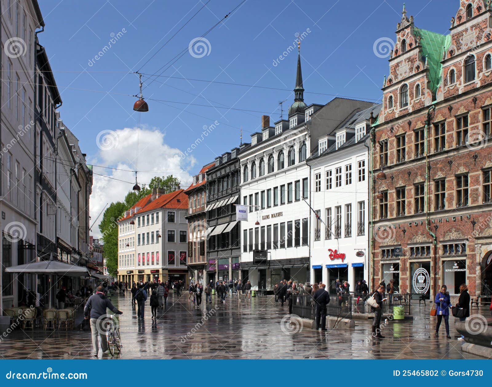 Stroget Street, Copenhagen editorial photography. Image of amager ...