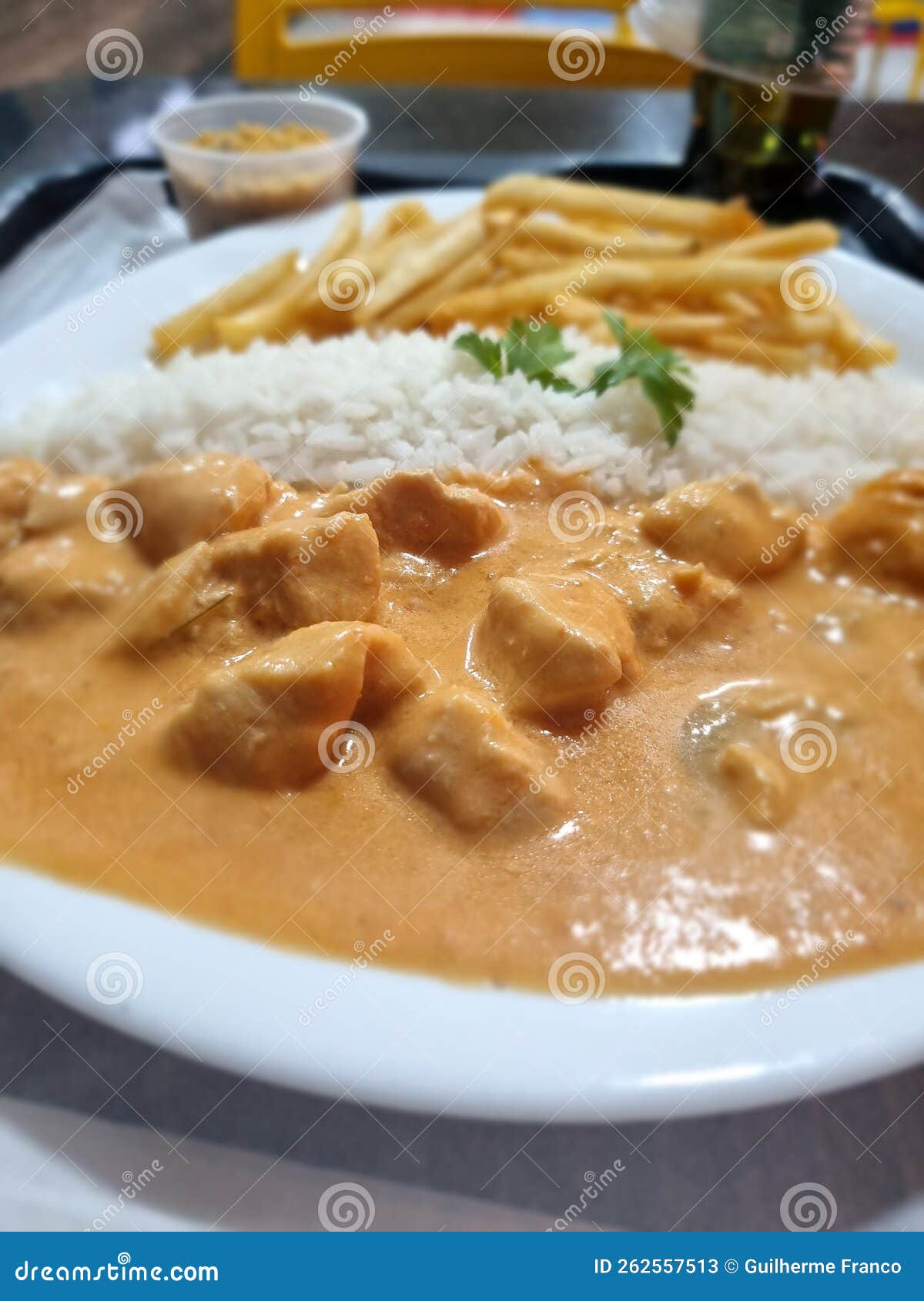 Strogonoff de frango stock image. Image of icing, dairy - 262557513