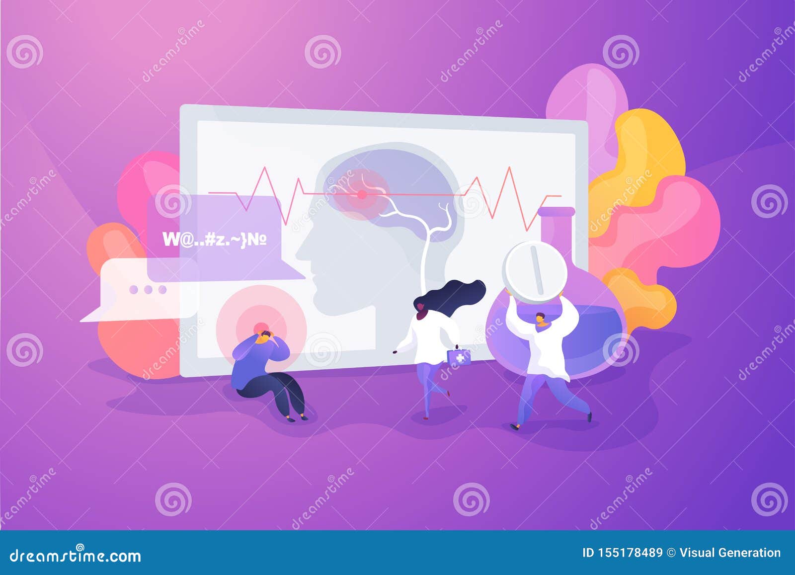 Epilepsy First Aid Infographics On White Isolated Backdrop For Medical Poster Vector ...