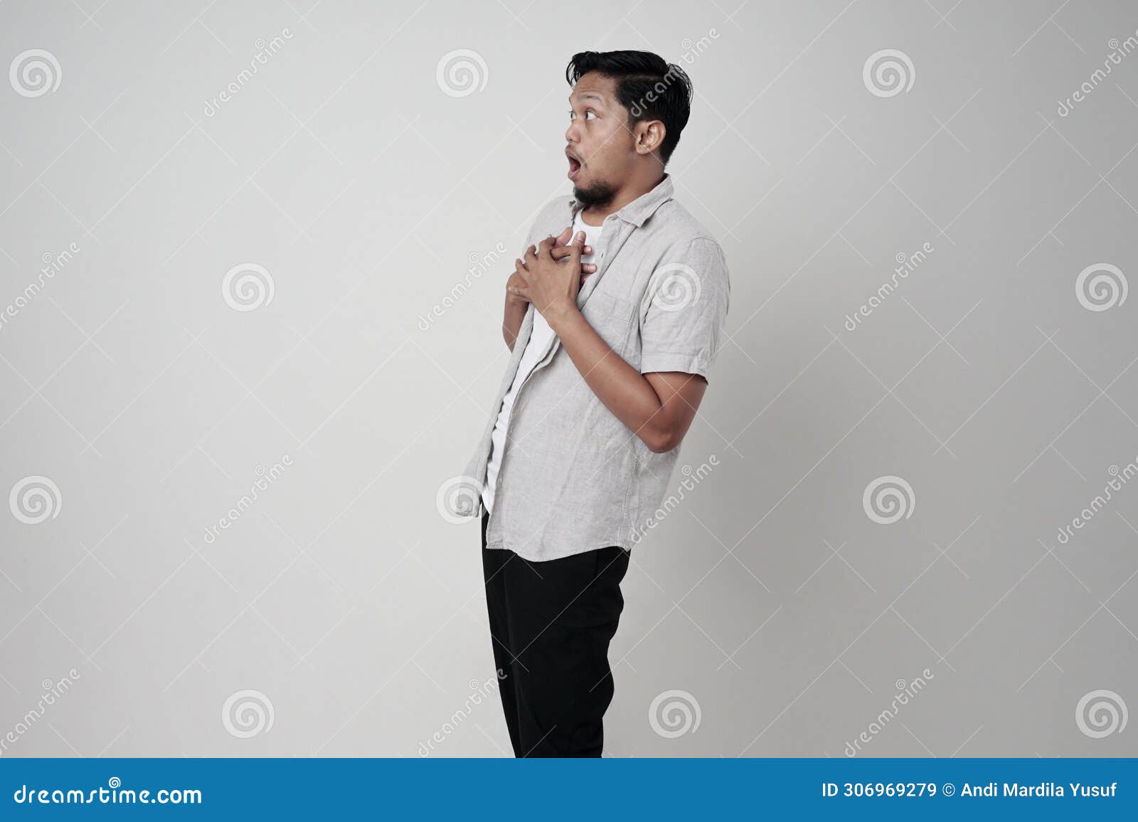 Stroke, Heart Attack Due To Shock, Holding Both Hands Stock Image ...