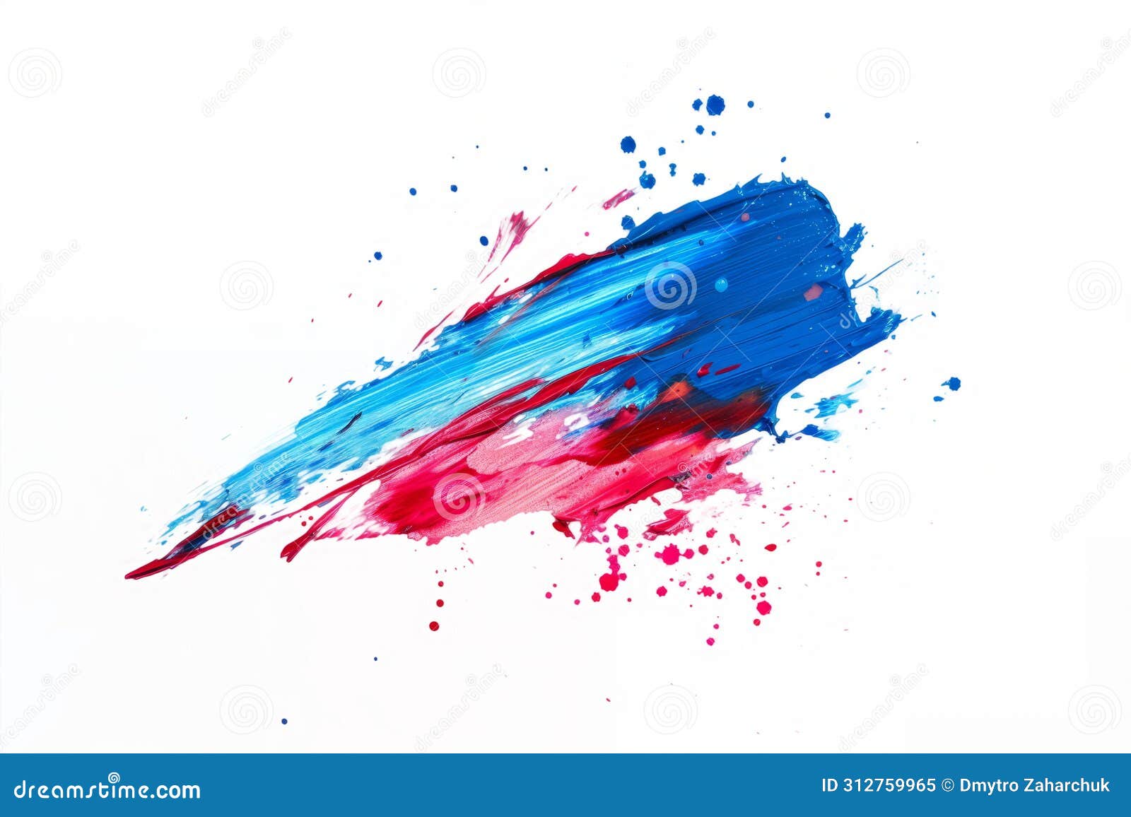 Strokes in the Form of Spattered Paint for the Strike-through, Adding a ...