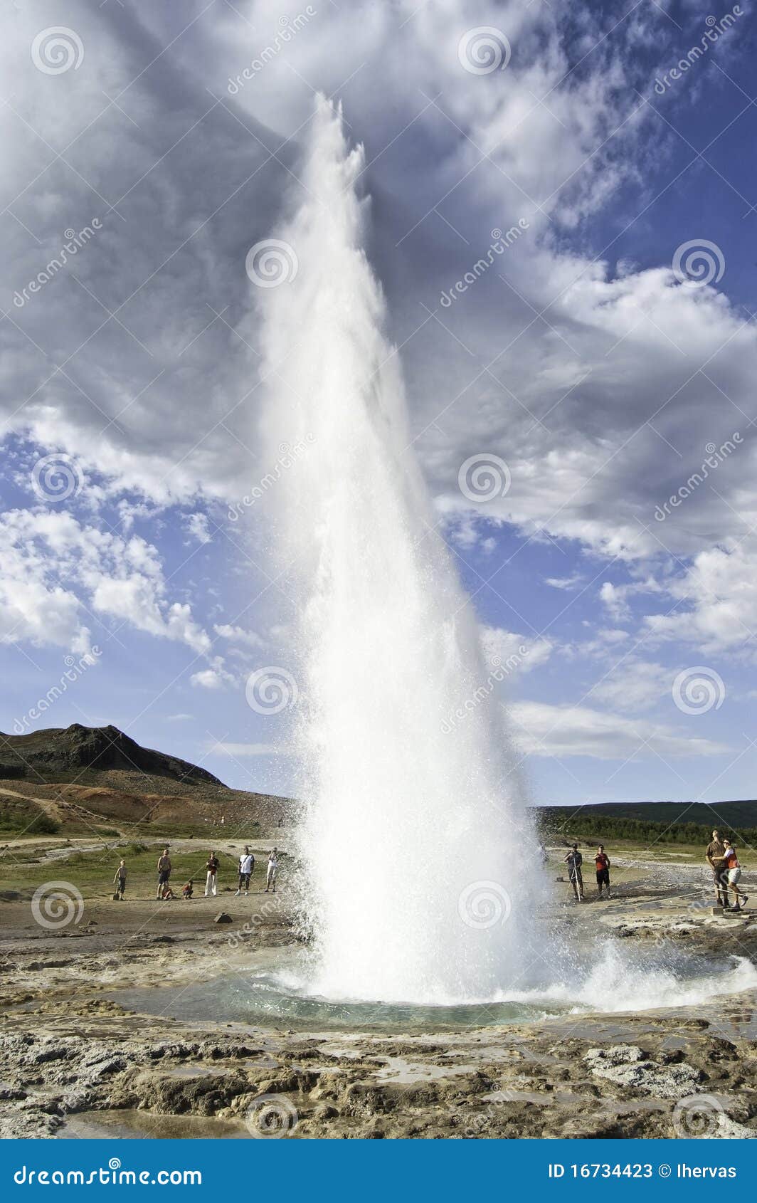 Strokkur Geyser stock image. Image of landscape, geyser - 16734423