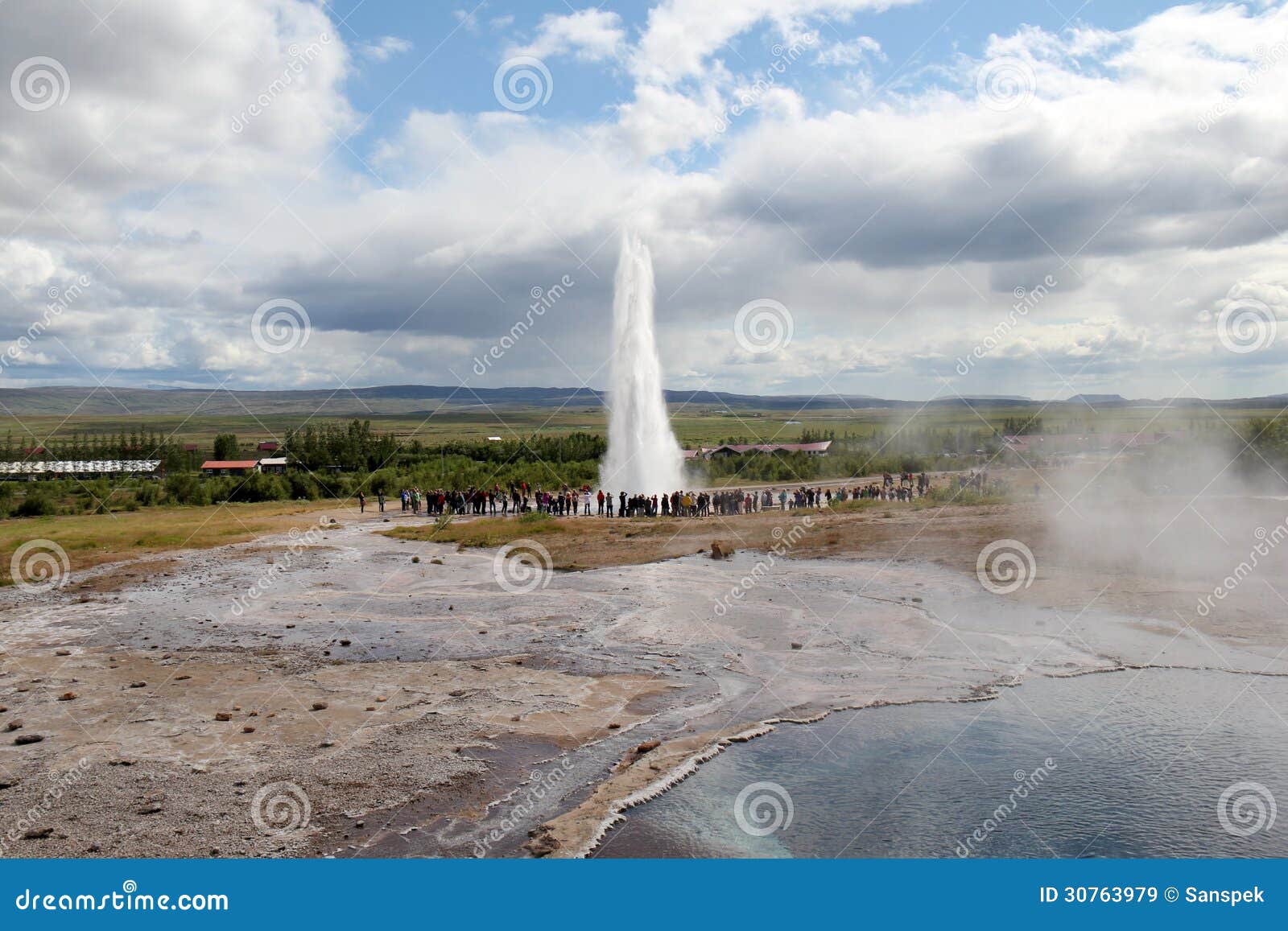 Strokkur Geyser Eruption, Iceland Stock Image - Image of explosion ...