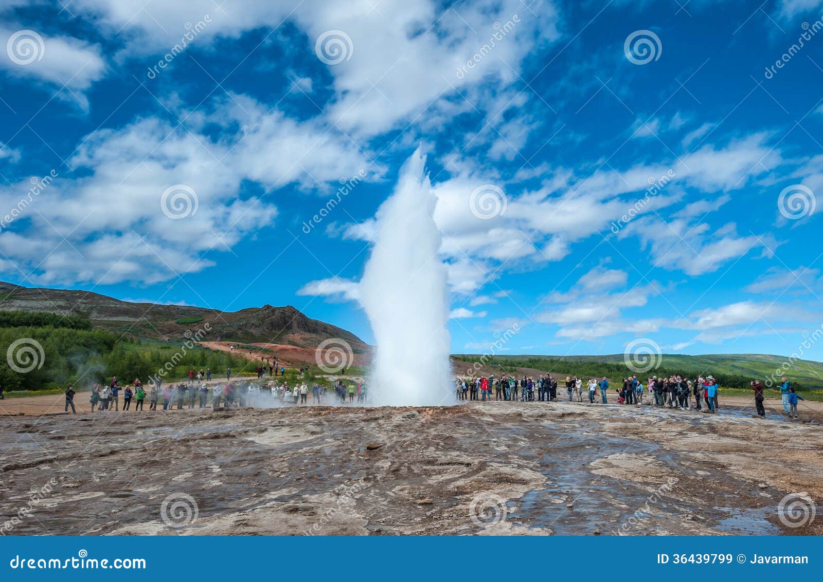 Strokkur geyser, Iceland stock image. Image of blue, nature - 36439799
