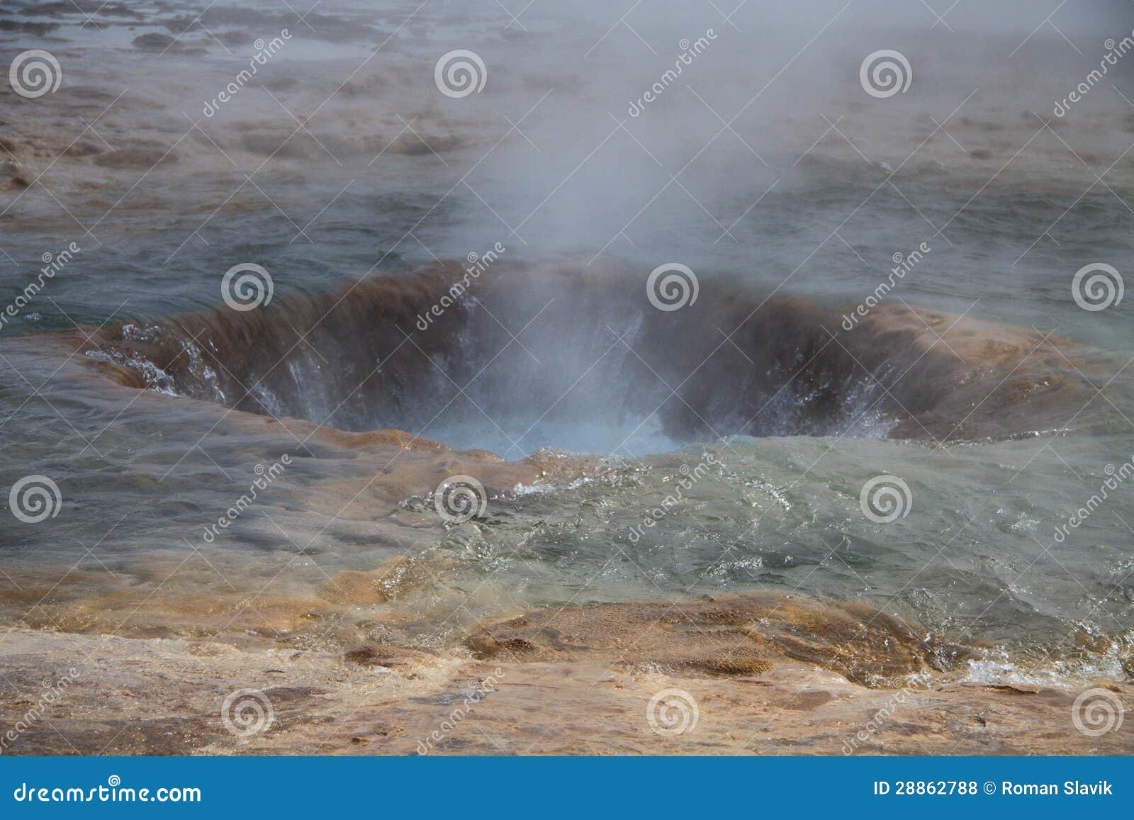 Strokkur Geysir, Iceland stock photo. Image of geothermal - 28862788