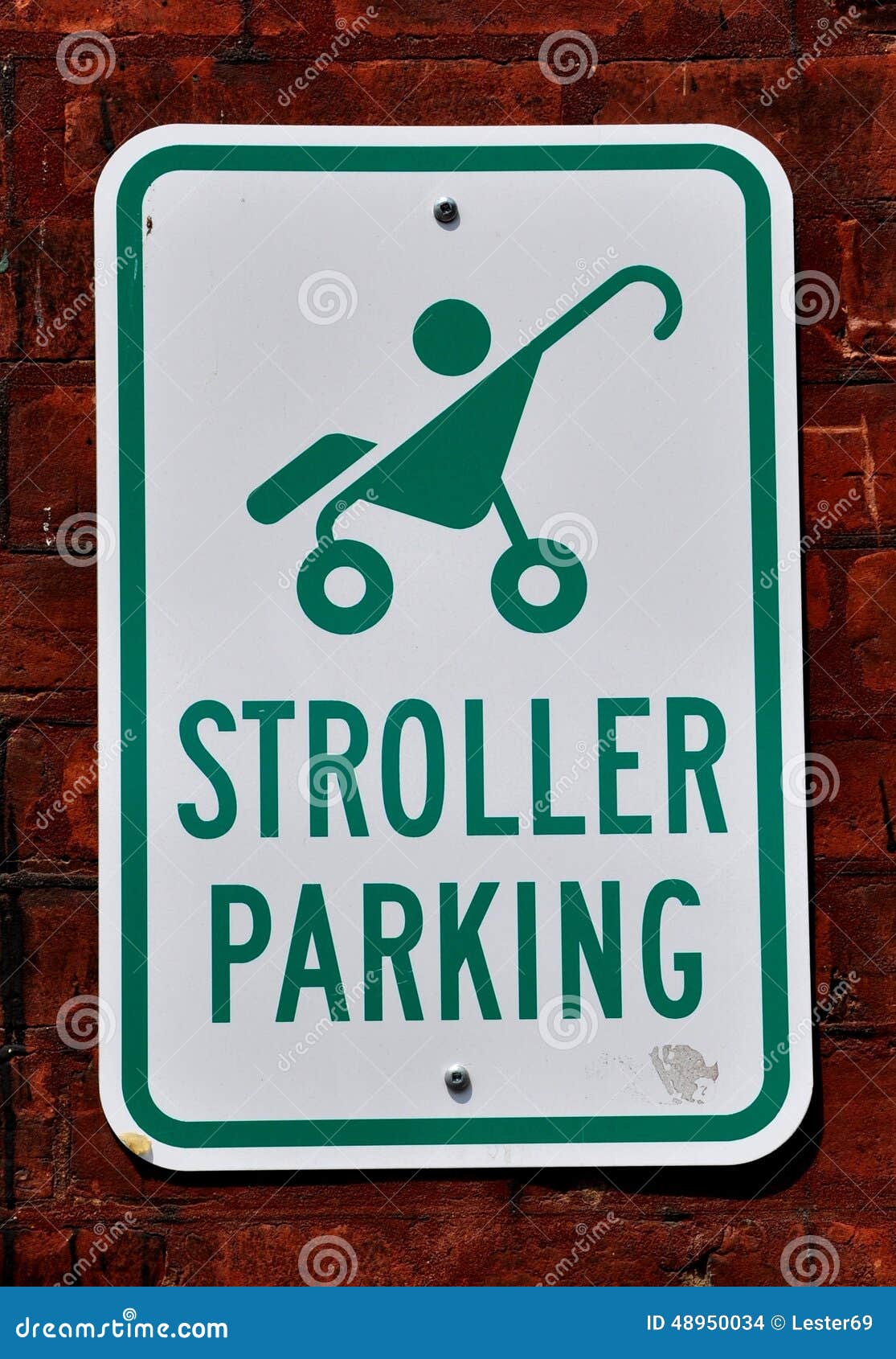 Stroller parking stock illustration. Illustration of label - 48950034