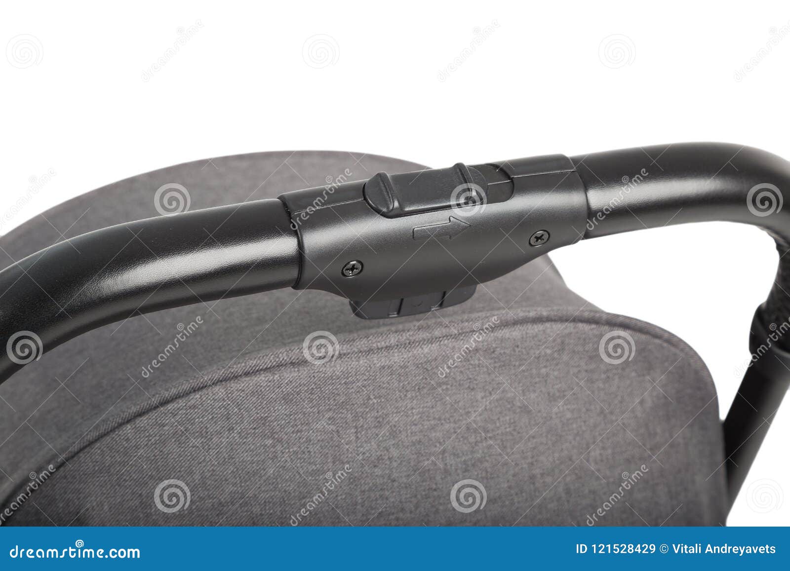 A Stroller on a White Background, Details of a Stroller Close-up. Stock ...
