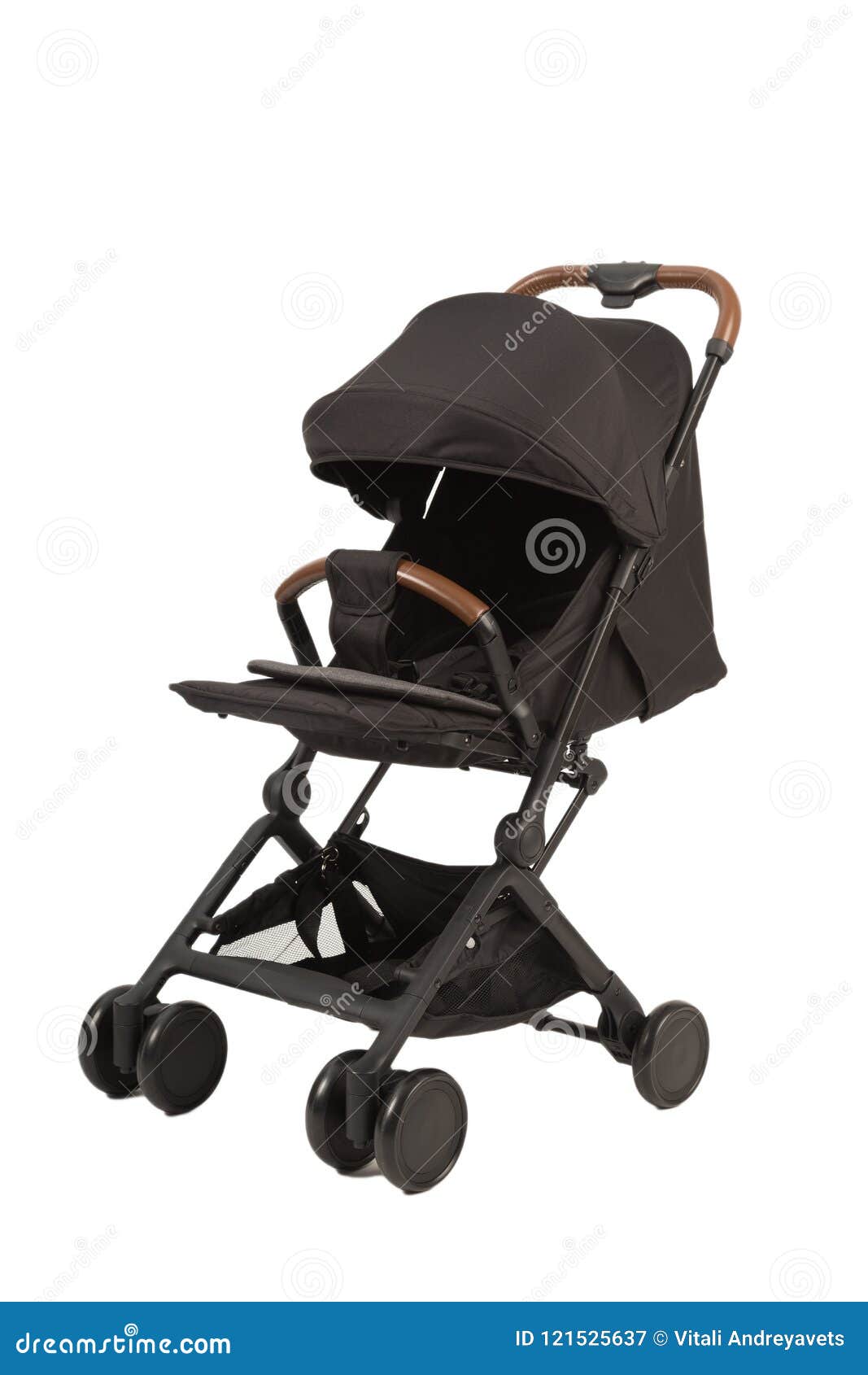 A Stroller on a White Background, Modern Design. Stock Image - Image of ...
