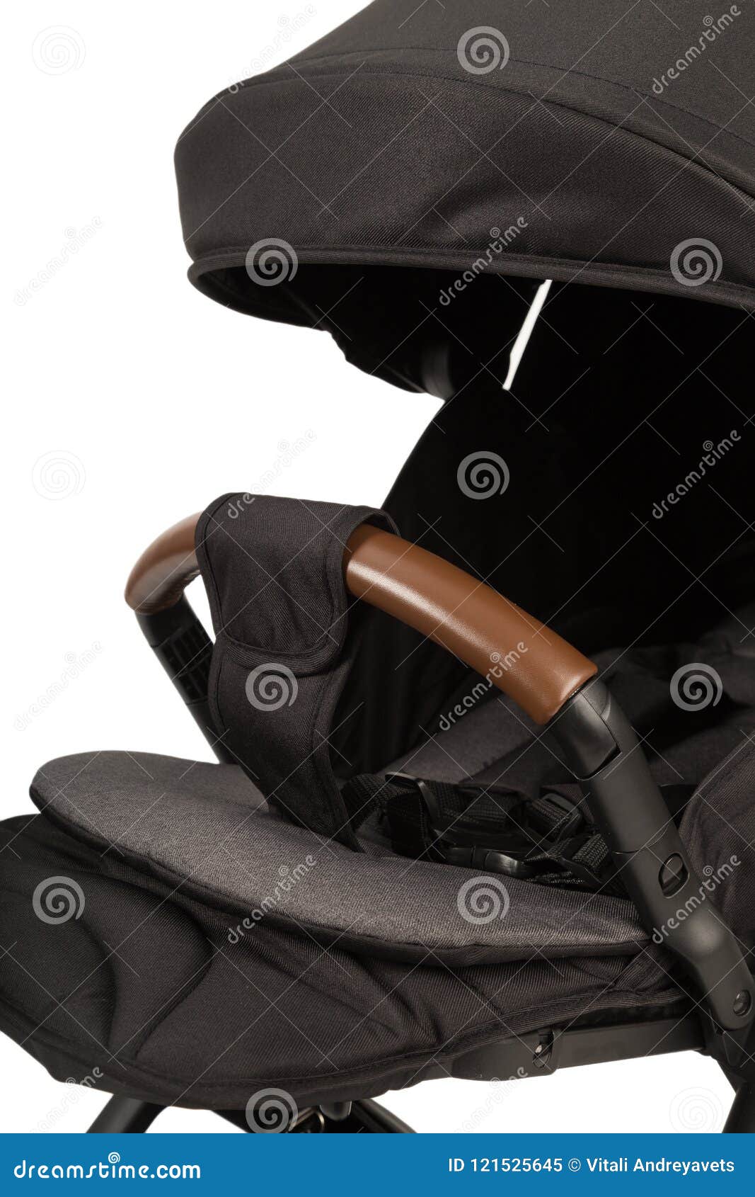 A Stroller on a White Background, Modern Design. Stock Image - Image of ...
