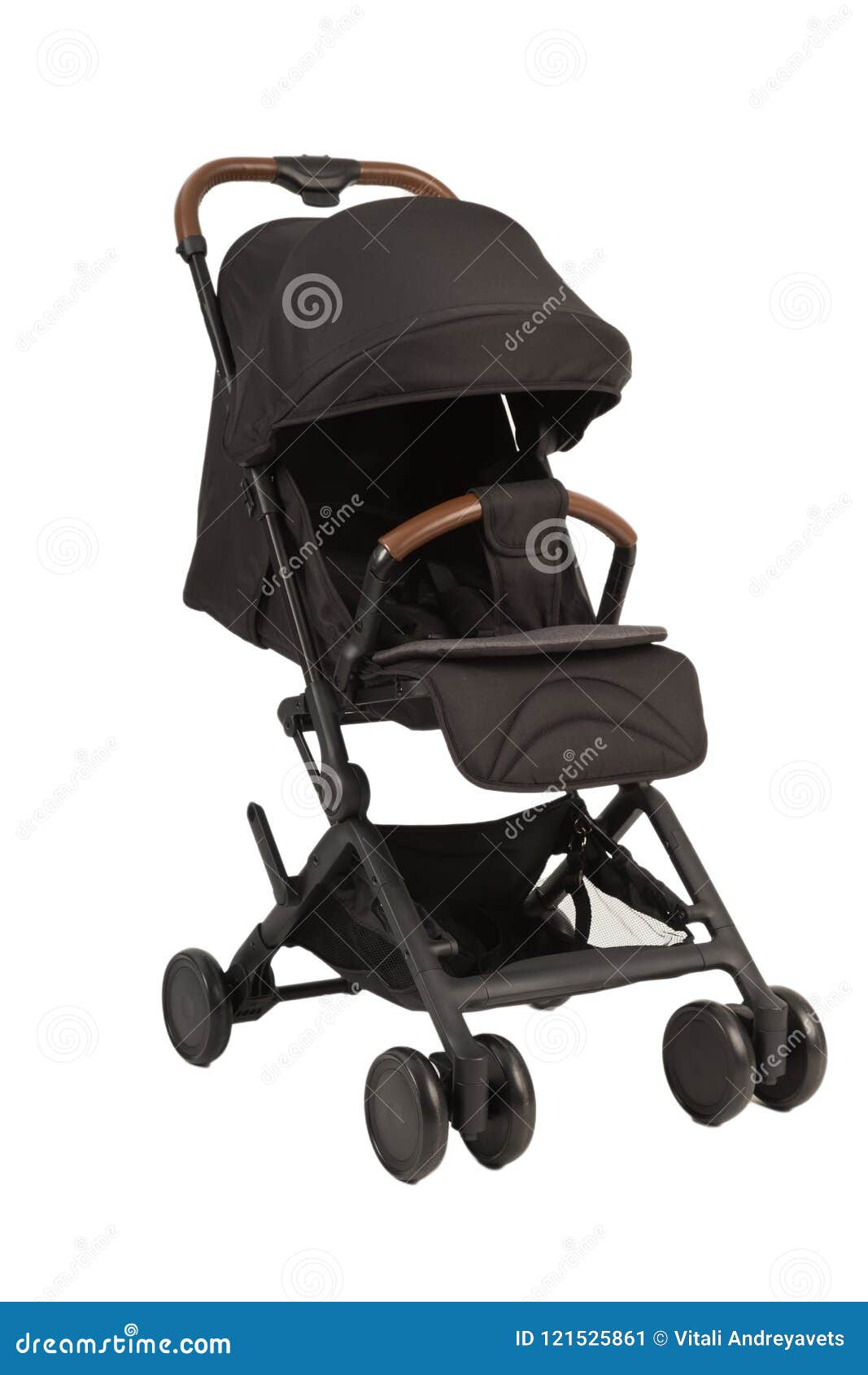 A Stroller on a White Background, Modern Design. Stock Image - Image of ...