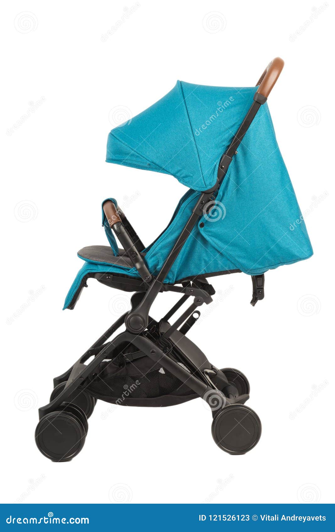 A Stroller on a White Background, Modern Design. Stock Image - Image of ...