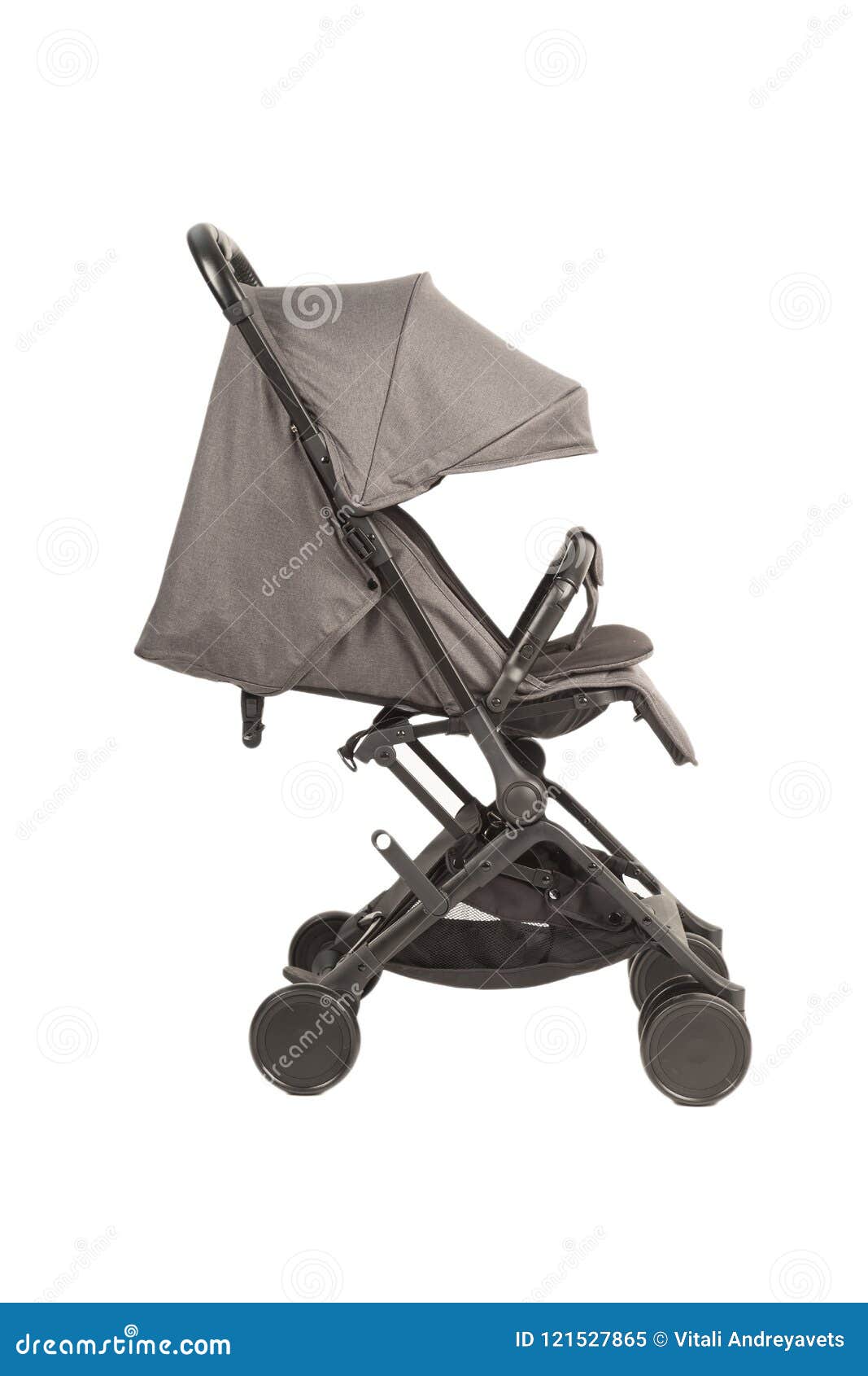 A Stroller on a White Background, Modern Design. Stock Image - Image of ...