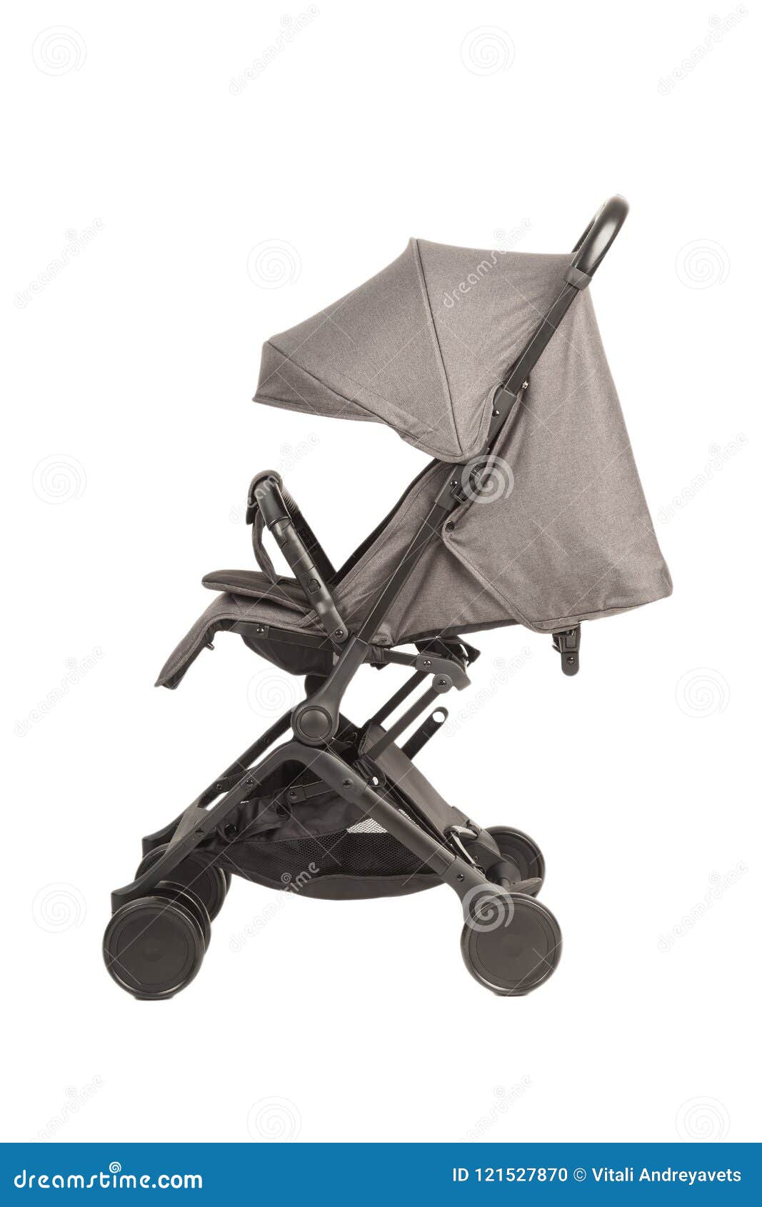 A Stroller on a White Background, Modern Design. Stock Photo - Image of ...