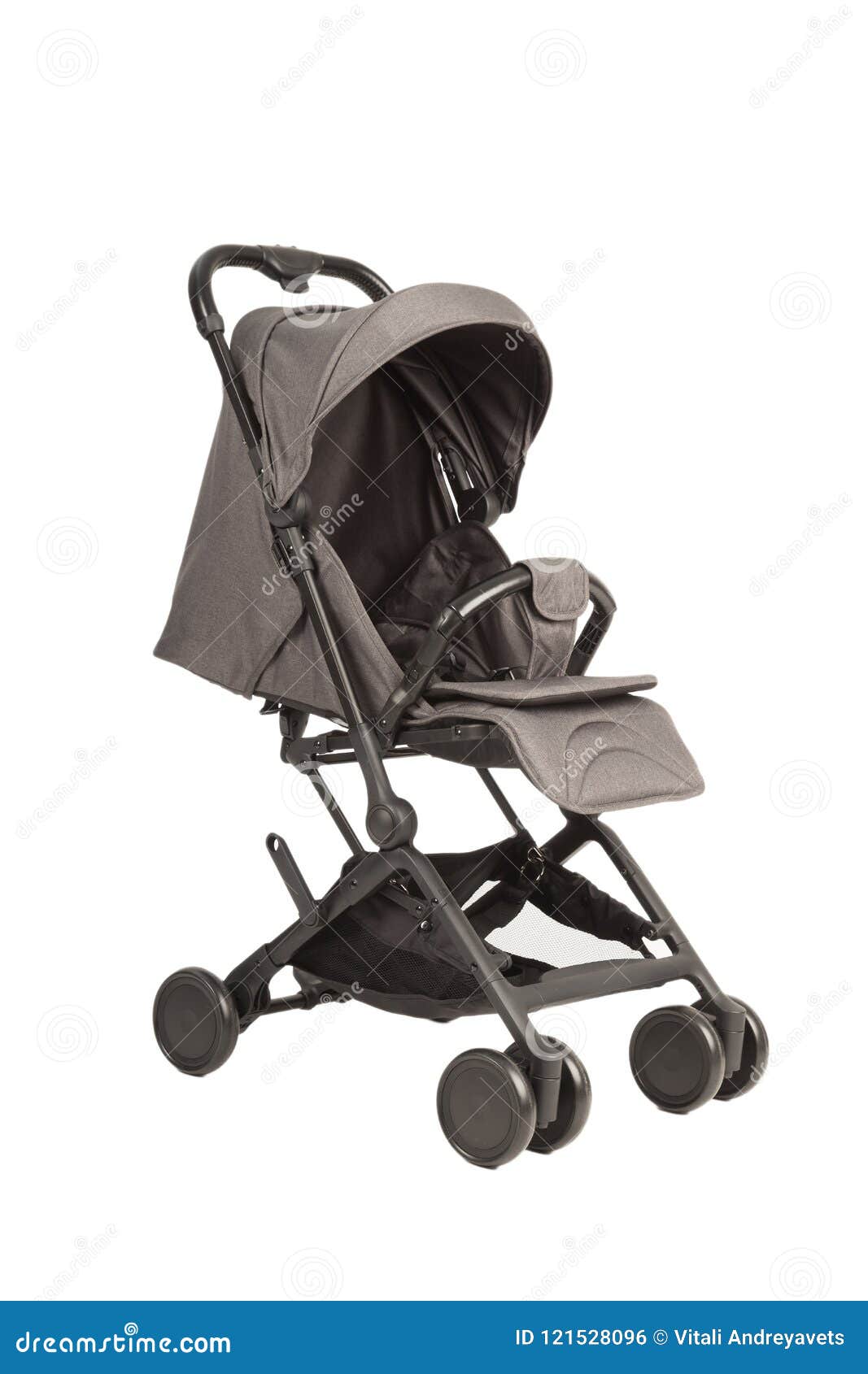 A Stroller on a White Background, Modern Design. Stock Photo - Image of ...