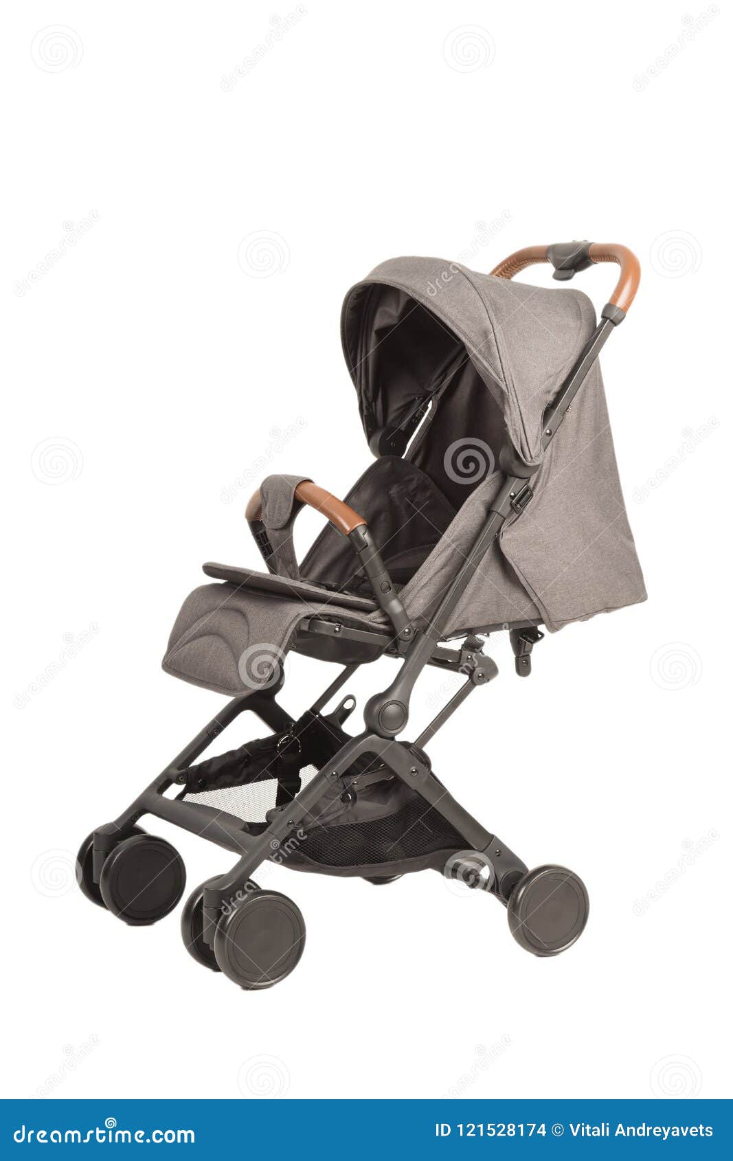 A Stroller on a White Background, Modern Design. Stock Photo - Image of ...