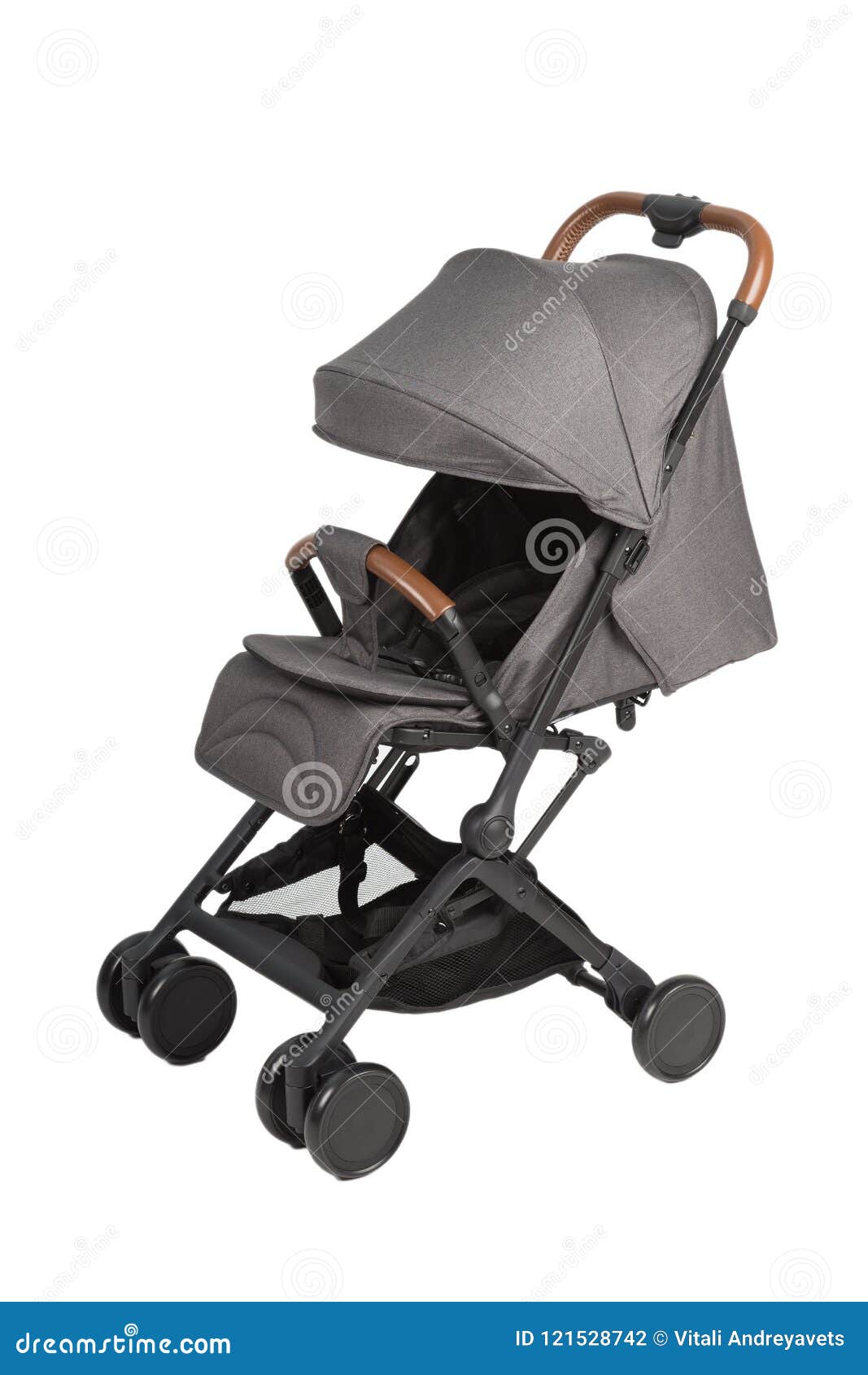 A Stroller on a White Background, Modern Design. Stock Photo - Image of ...