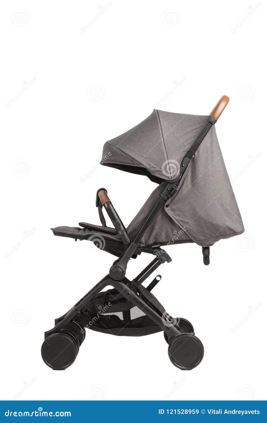 A Stroller on a White Background, Modern Design. Stock Image - Image of ...