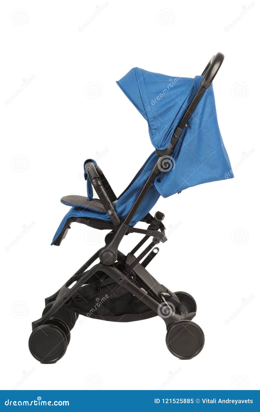 A Stroller on a White Background, Modern Design. Stock Image - Image of ...