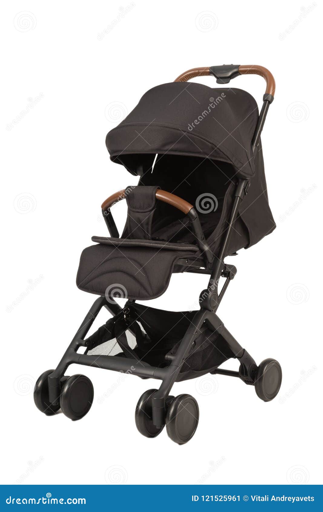 A Stroller on a White Background, Modern Design. Stock Image - Image of ...