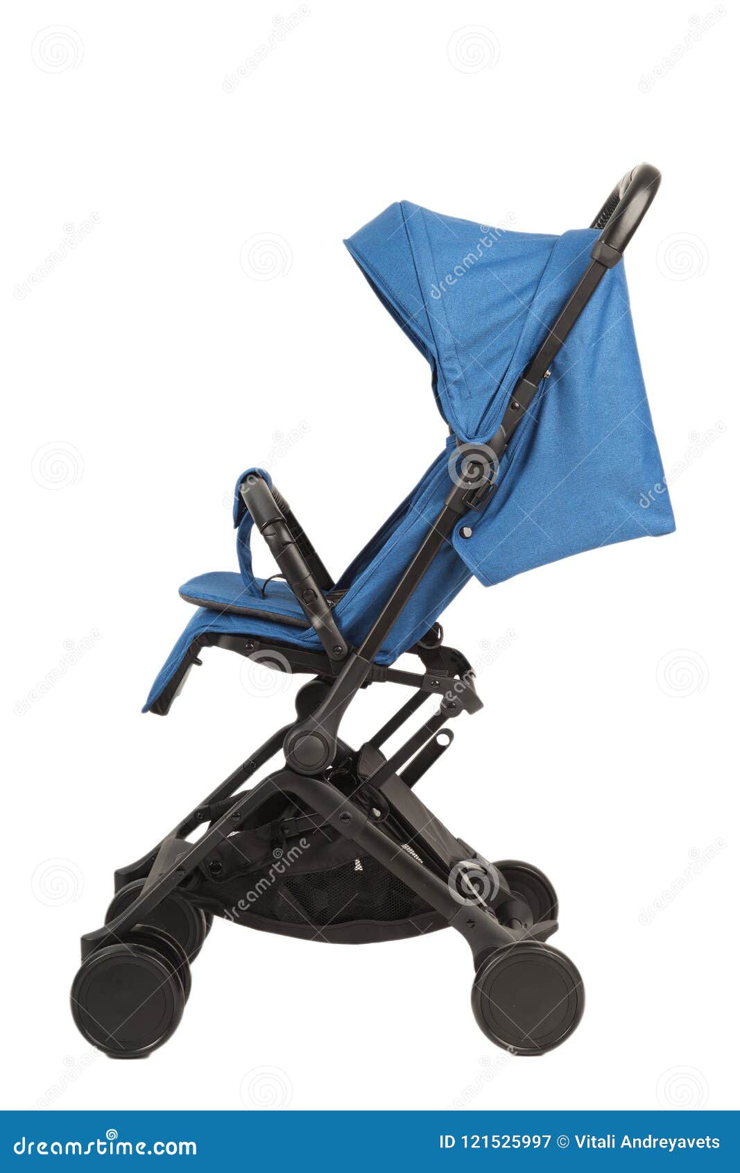 A Stroller on a White Background, Modern Design. Stock Image - Image of ...