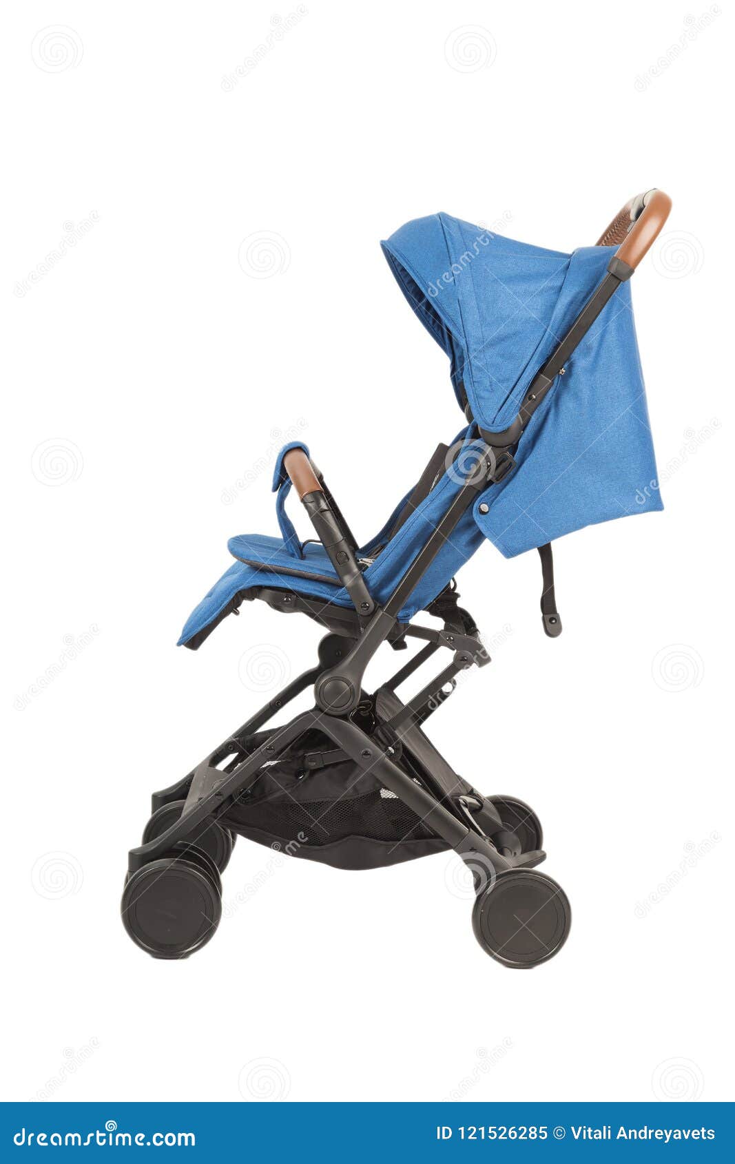 A Stroller on a White Background, Modern Design. Stock Image - Image of ...