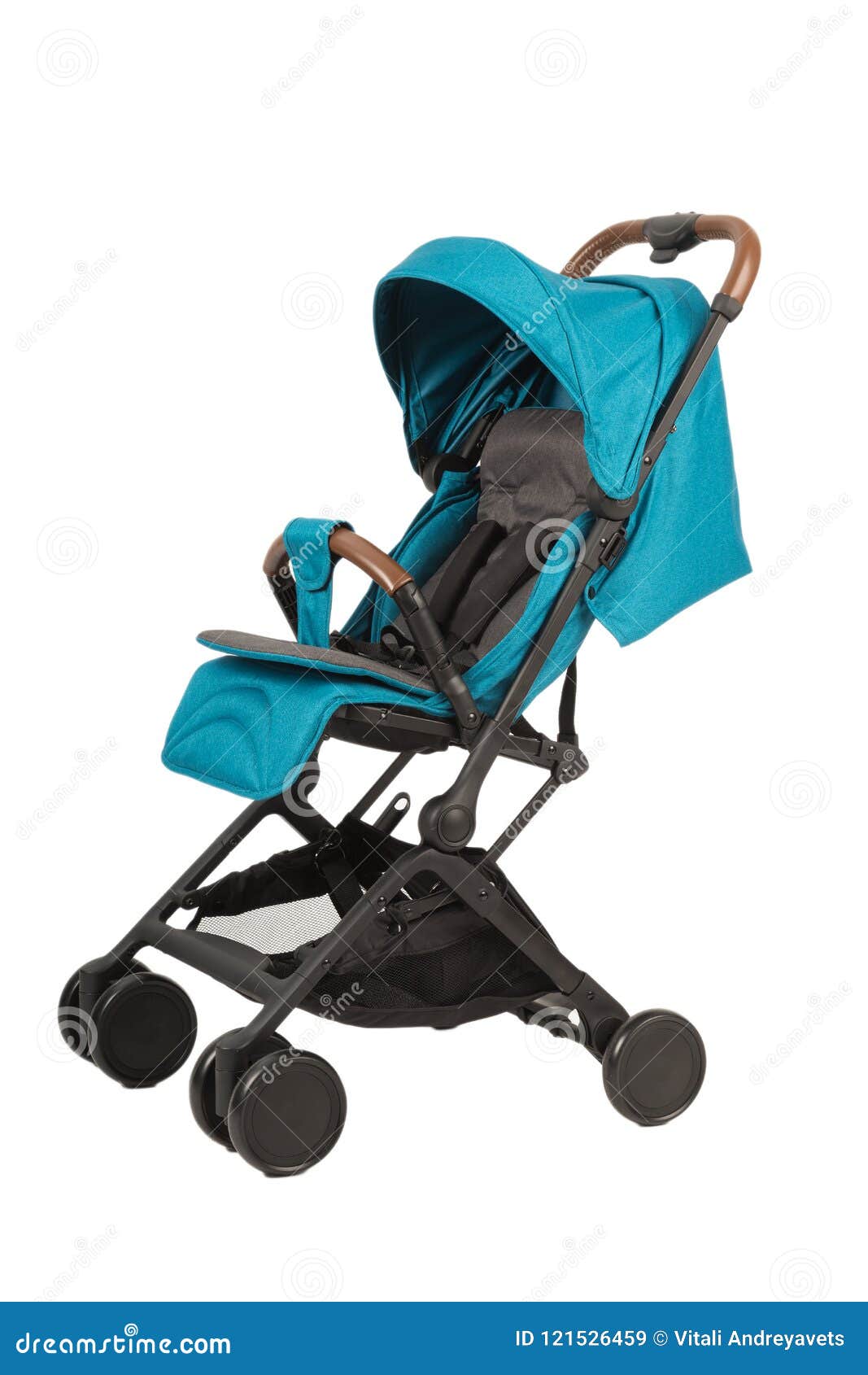 A Stroller on a White Background, Modern Design. Stock Image - Image of ...
