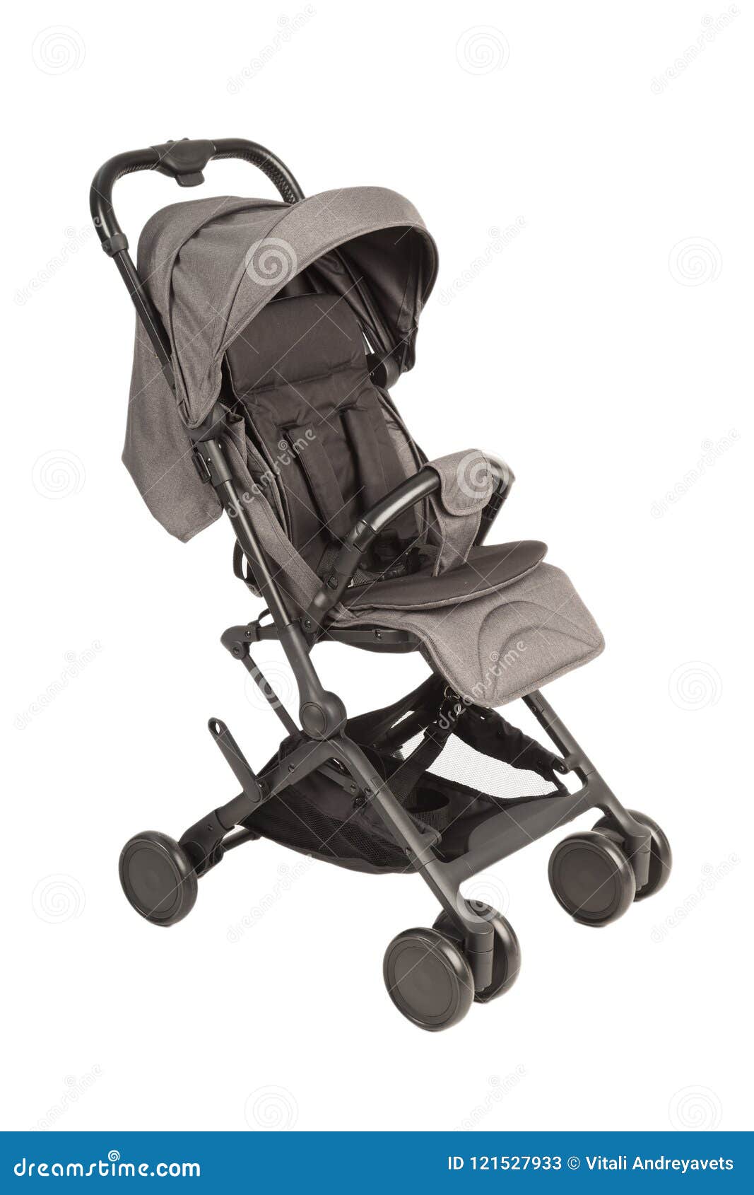 A Stroller on a White Background, Modern Design. Stock Image - Image of ...