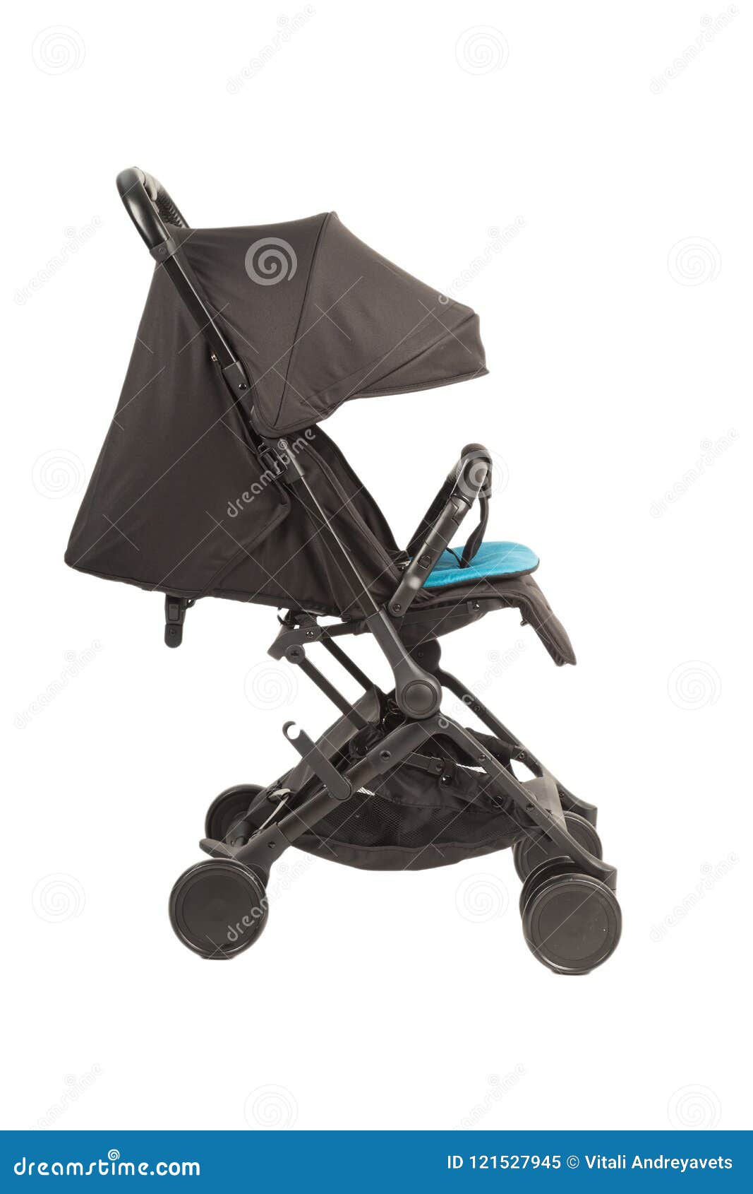 A Stroller on a White Background, Modern Design. Stock Image - Image of ...
