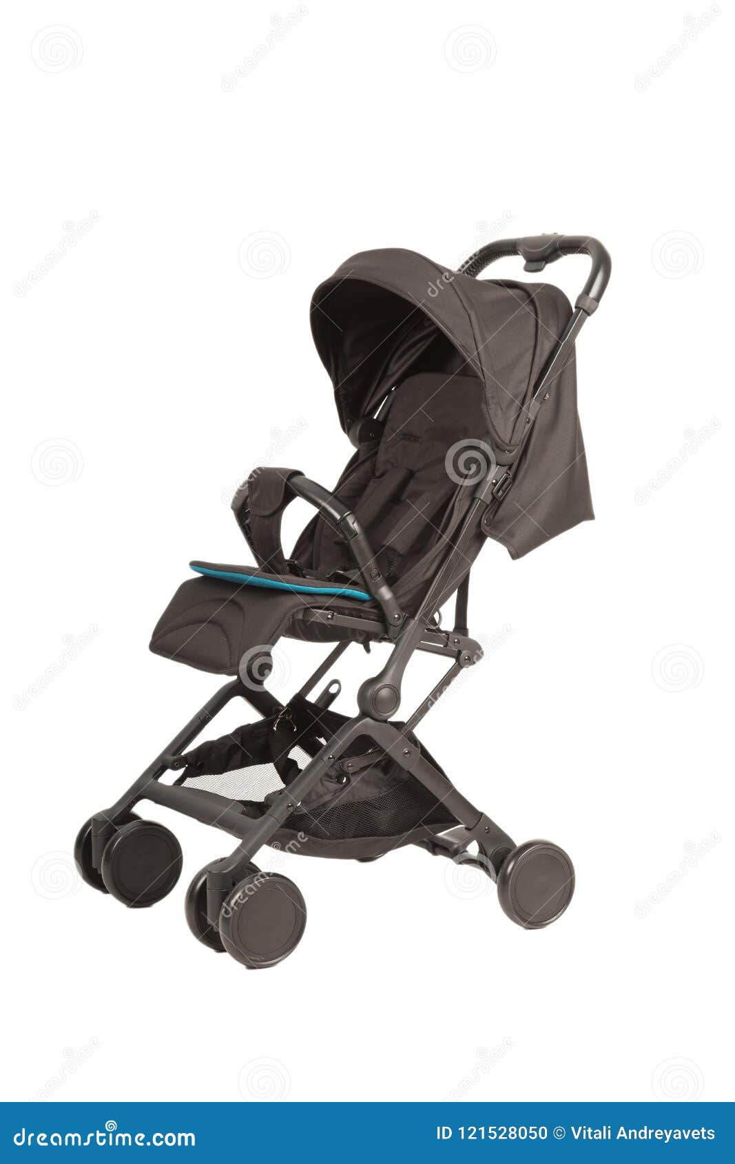 A Stroller on a White Background, Modern Design. Stock Photo - Image of ...